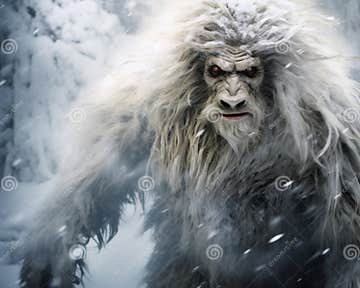The Mythical Creature Called the Yeti is a Mythical Creature. Stock ...