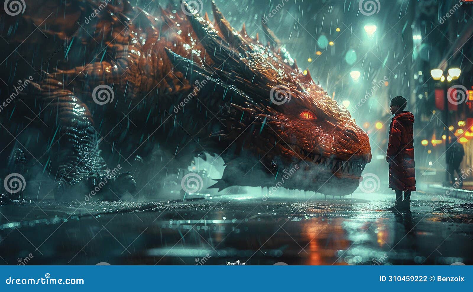 Mythical Creatures Roaming Modern Streets Stock Photo - Image of hobbit ...