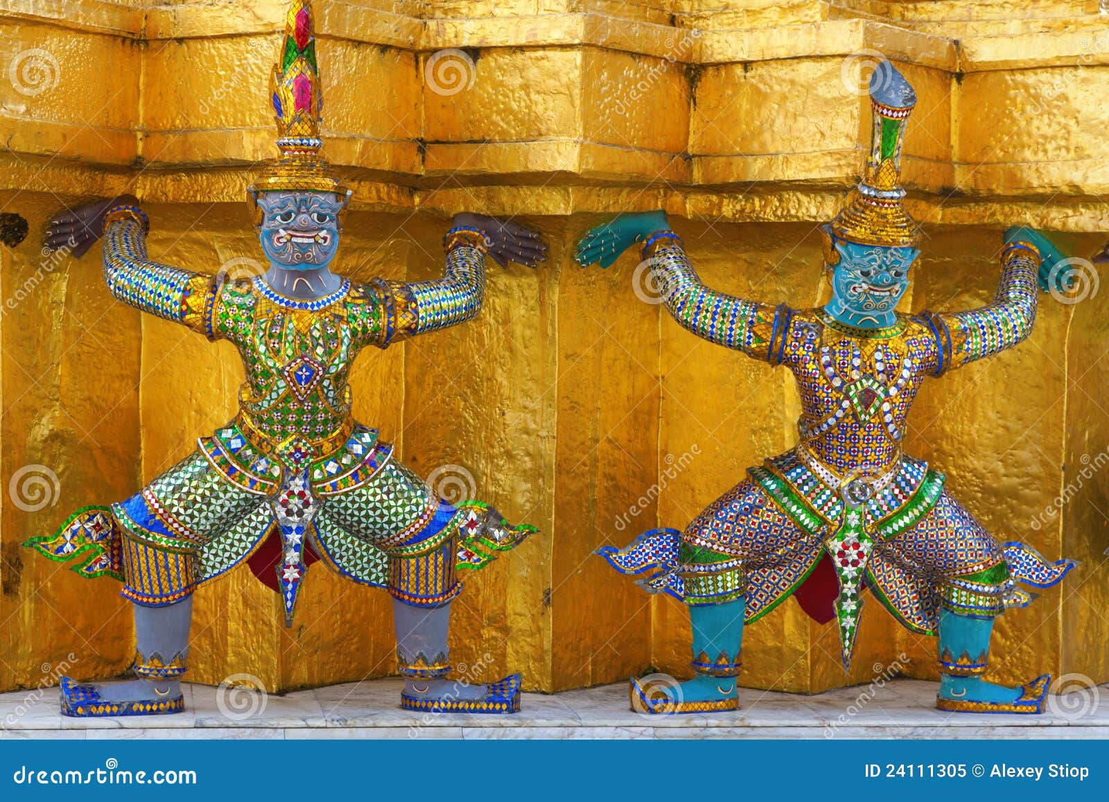 Mythical demon figures stock image. Image of architecture - 24111305