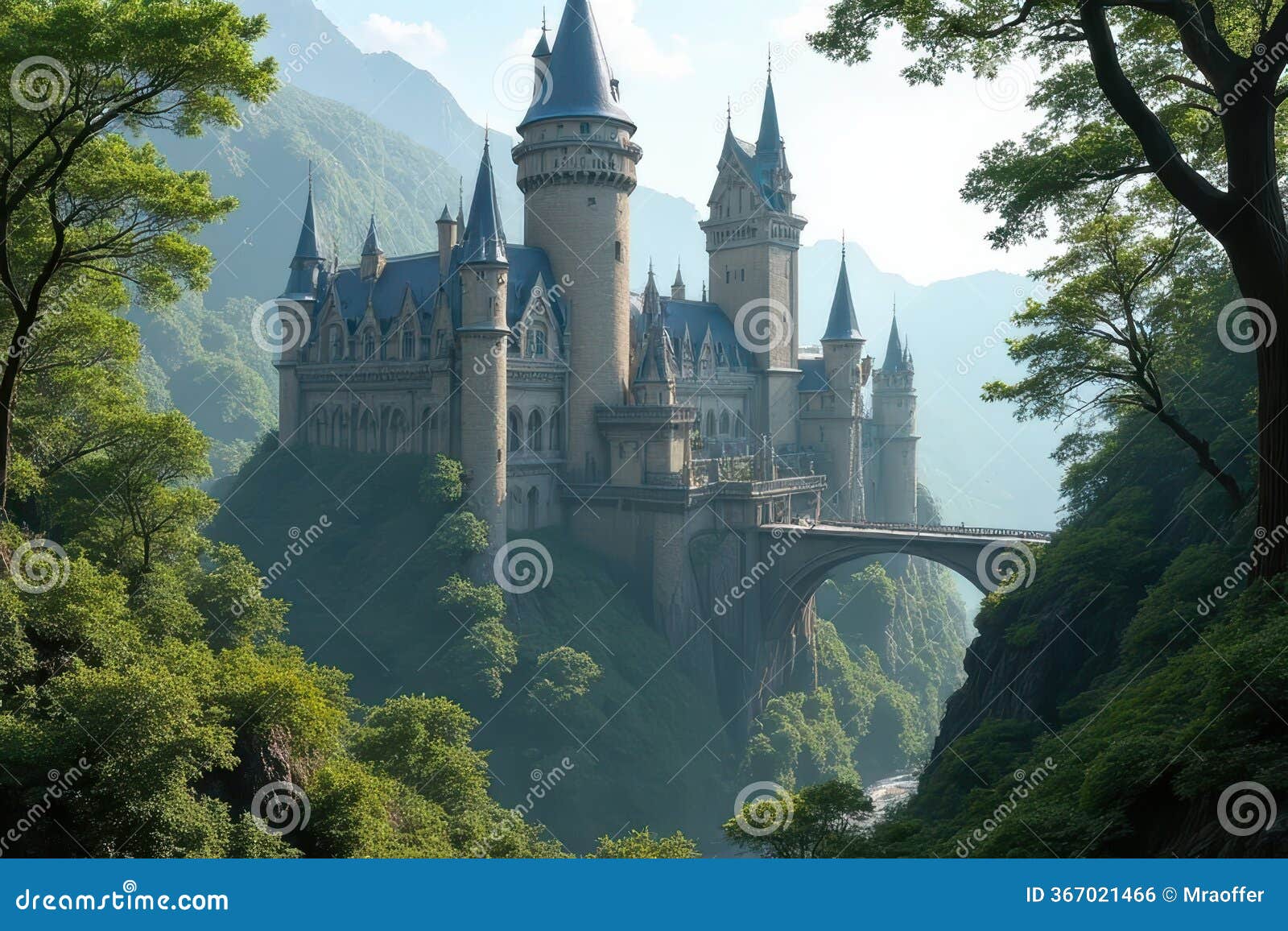 Dragon On Castle Tower Fantasy Creature Mythical Beast. Medieval Lore ...