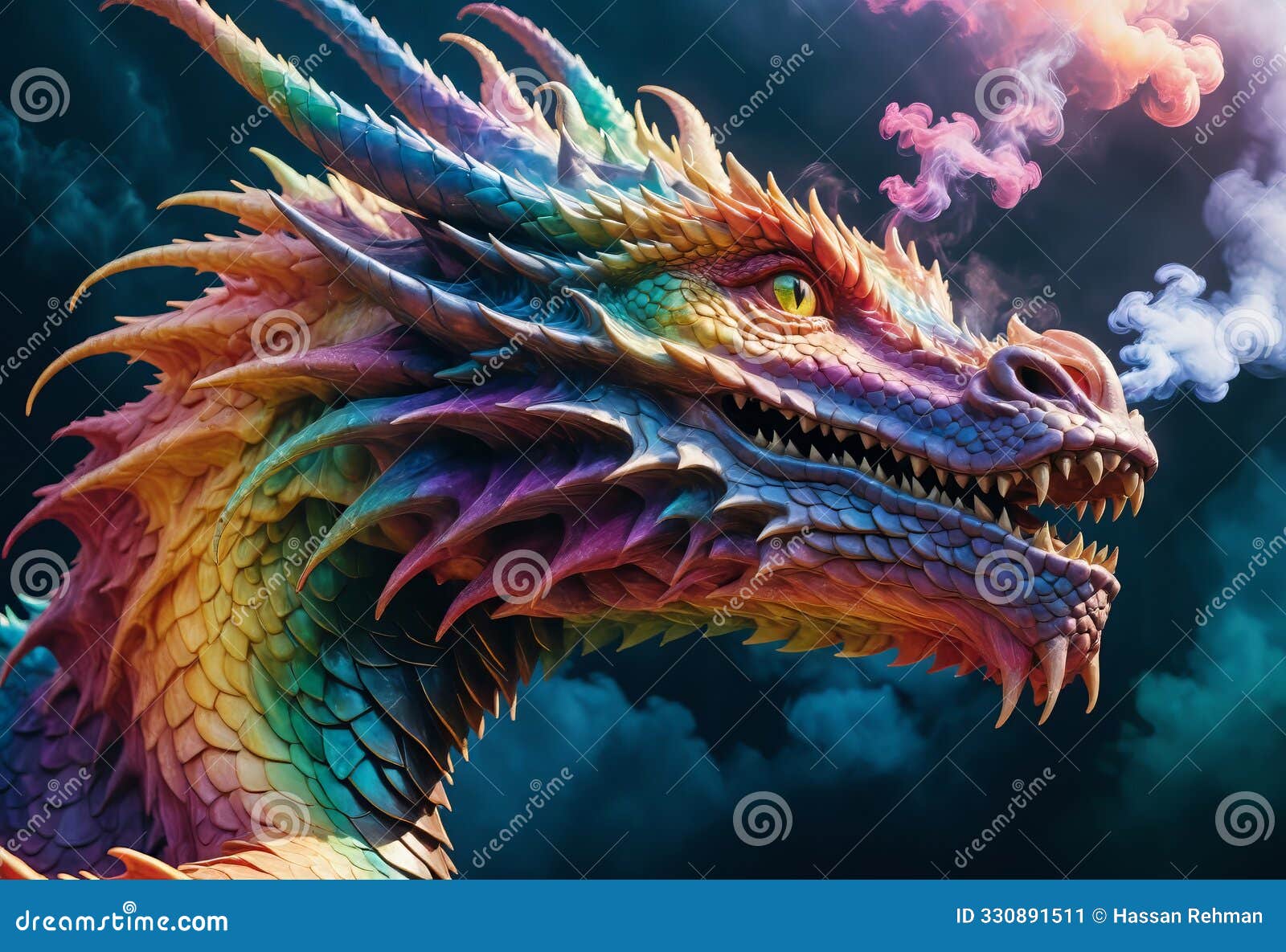 Mythical Dragon, the Embodiment of Ancient Power and Wisdom Stock ...