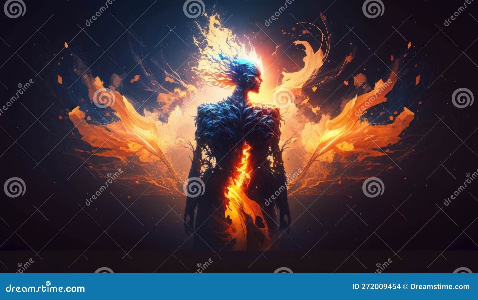 A Mythical Entity Of Fire Transforming And Evolving With Each Burst Of ...