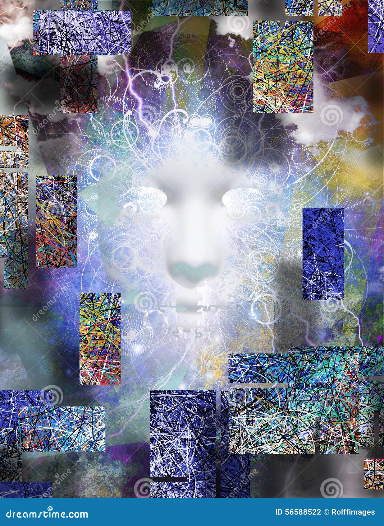 Mythical Face Stock Image | CartoonDealer.com #128452693