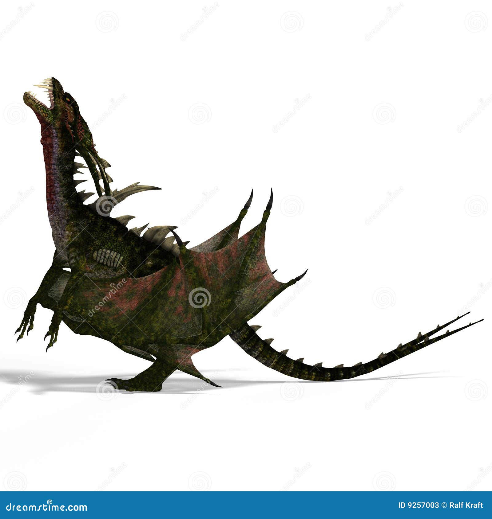 Mythical Fantasy Dragon With Forktail Royalty-Free Stock Photography ...