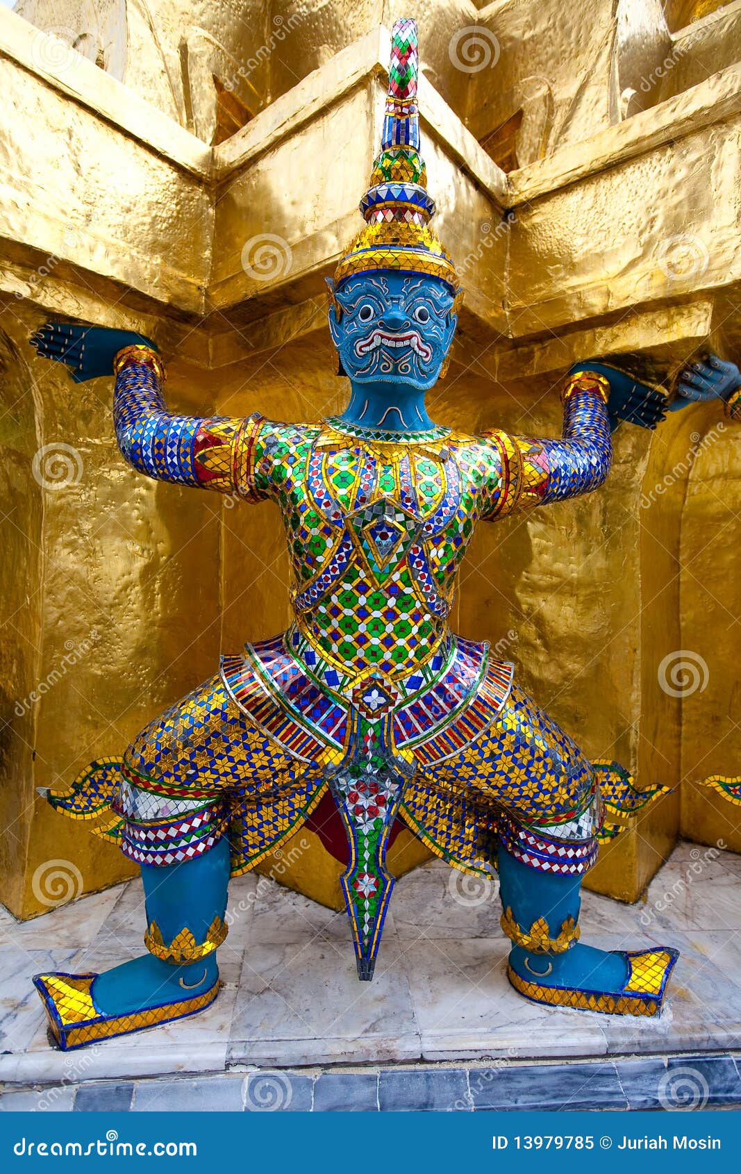 Mythical Figure from the Buddhist Temple Stock Image - Image of asia ...