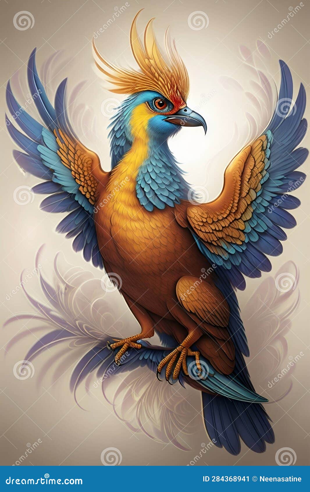 Mythical And Magical Ibong Adarna Based On The Philippine Mythology Stock Illustration