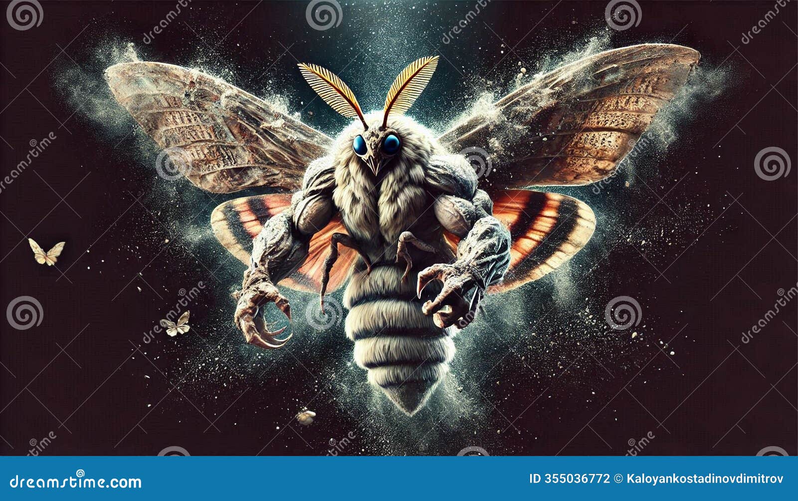 Mythical Monster: Abstract Butterfly Stock Illustration - Illustration ...