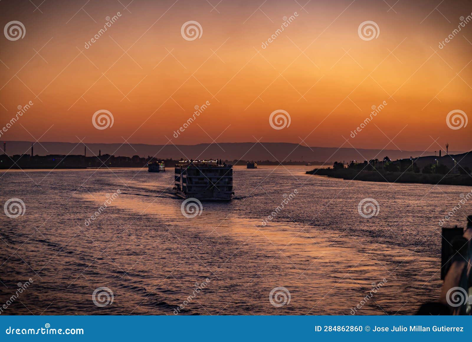 Mythical River of the Country of the Pharaohs in Egypt Stock Photo ...