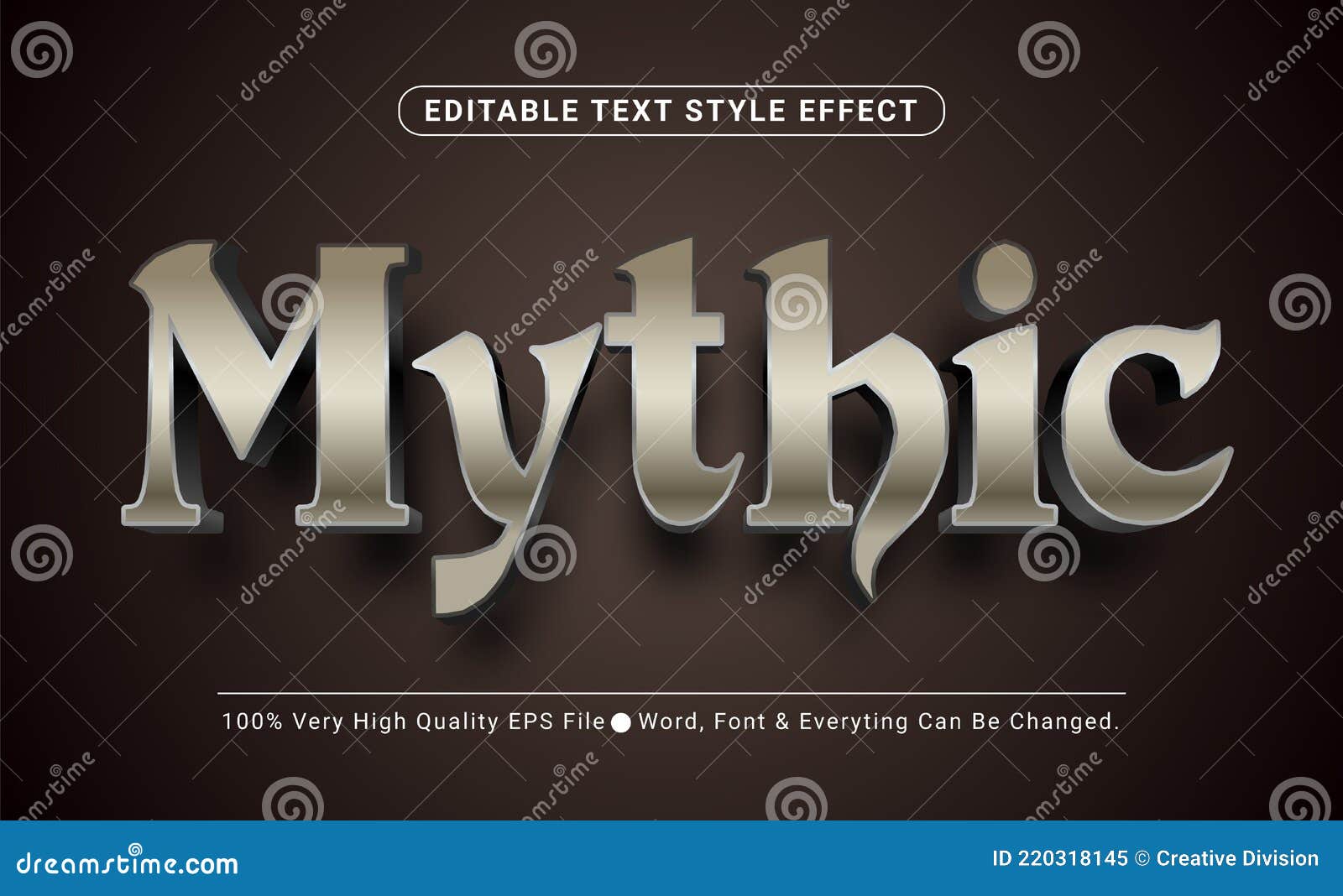 Mythical Text Effect, Editable Text Effect Stock Vector - Illustration ...