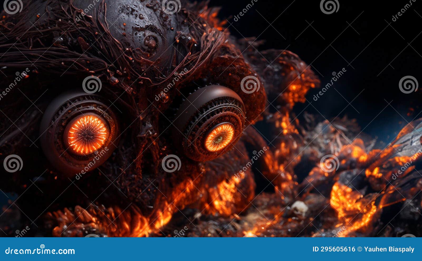 A Mythical Underwater Creature of the Biotech World Stock Photo - Image ...
