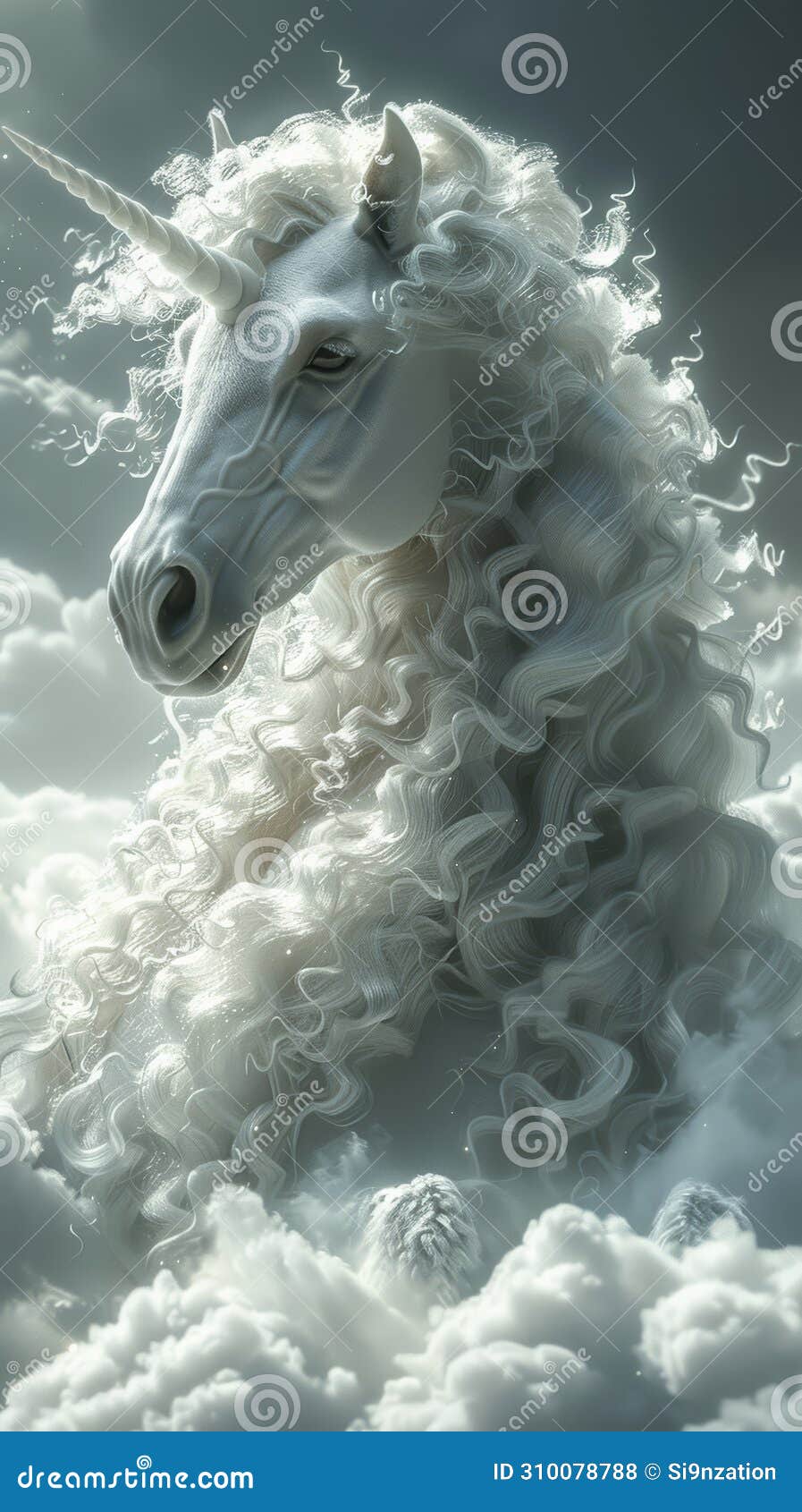 Mythical unicorn stock illustration. Illustration of fantasy - 310078788