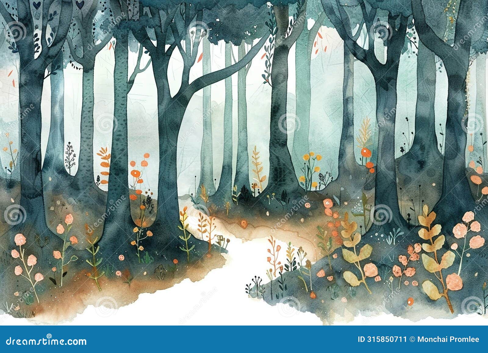 Mythological Creatures Using Oil Slick Camouflage in an Ancient Forest ...