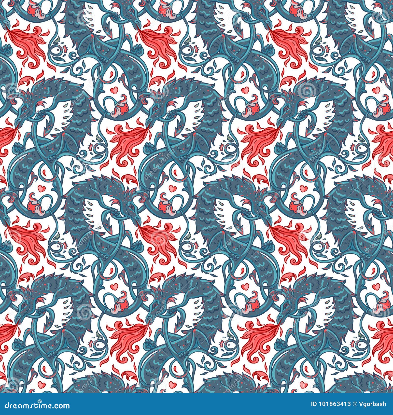 Mythological Magic Beast Basilisk, Legendary Bizarre Creature. S Stock ...