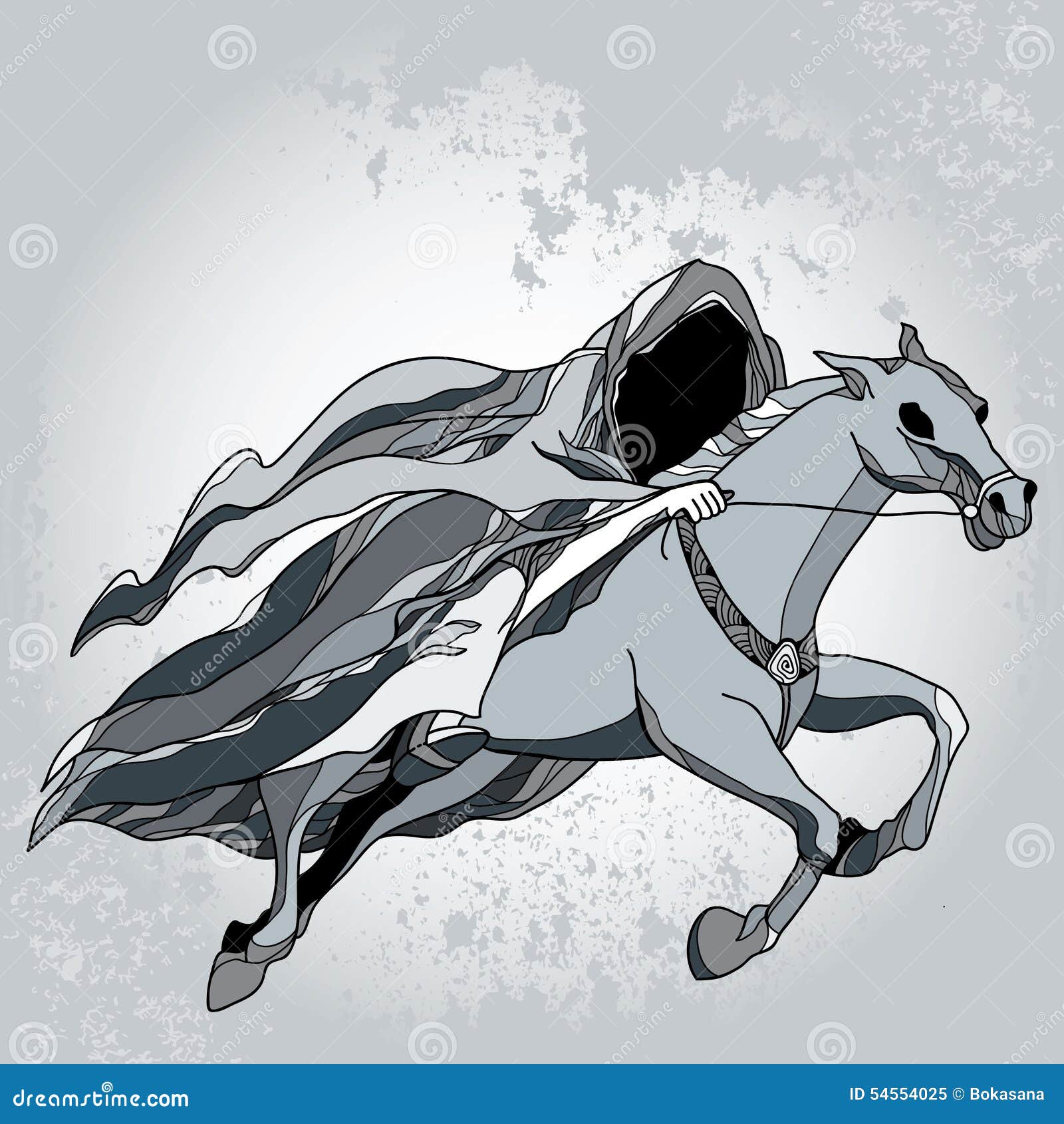 Mythological Nazgul. the Series of Mythological Creatures Stock Vector ...