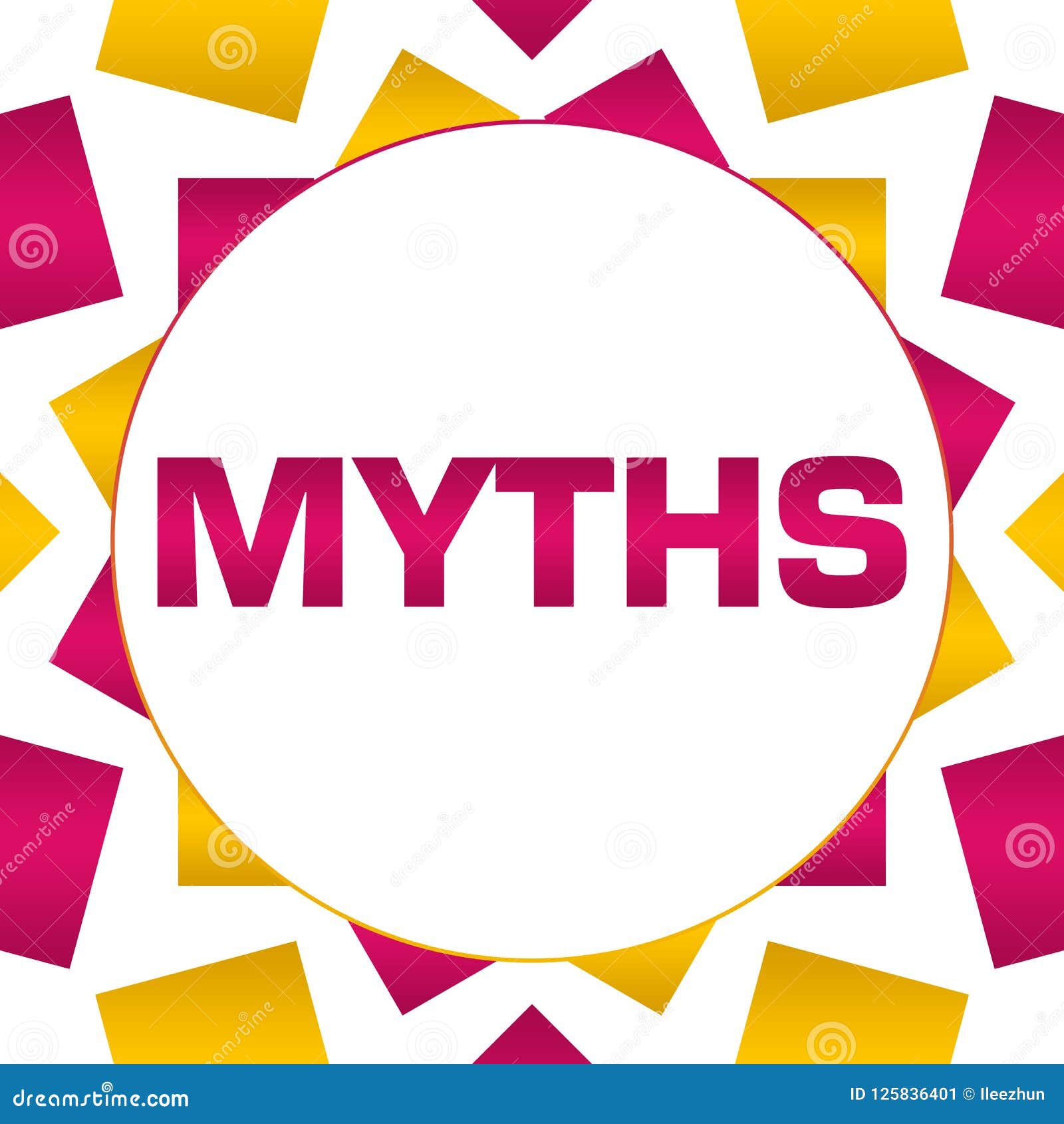 Myths Pink Gold Circular Background Royalty-Free Stock Photo ...