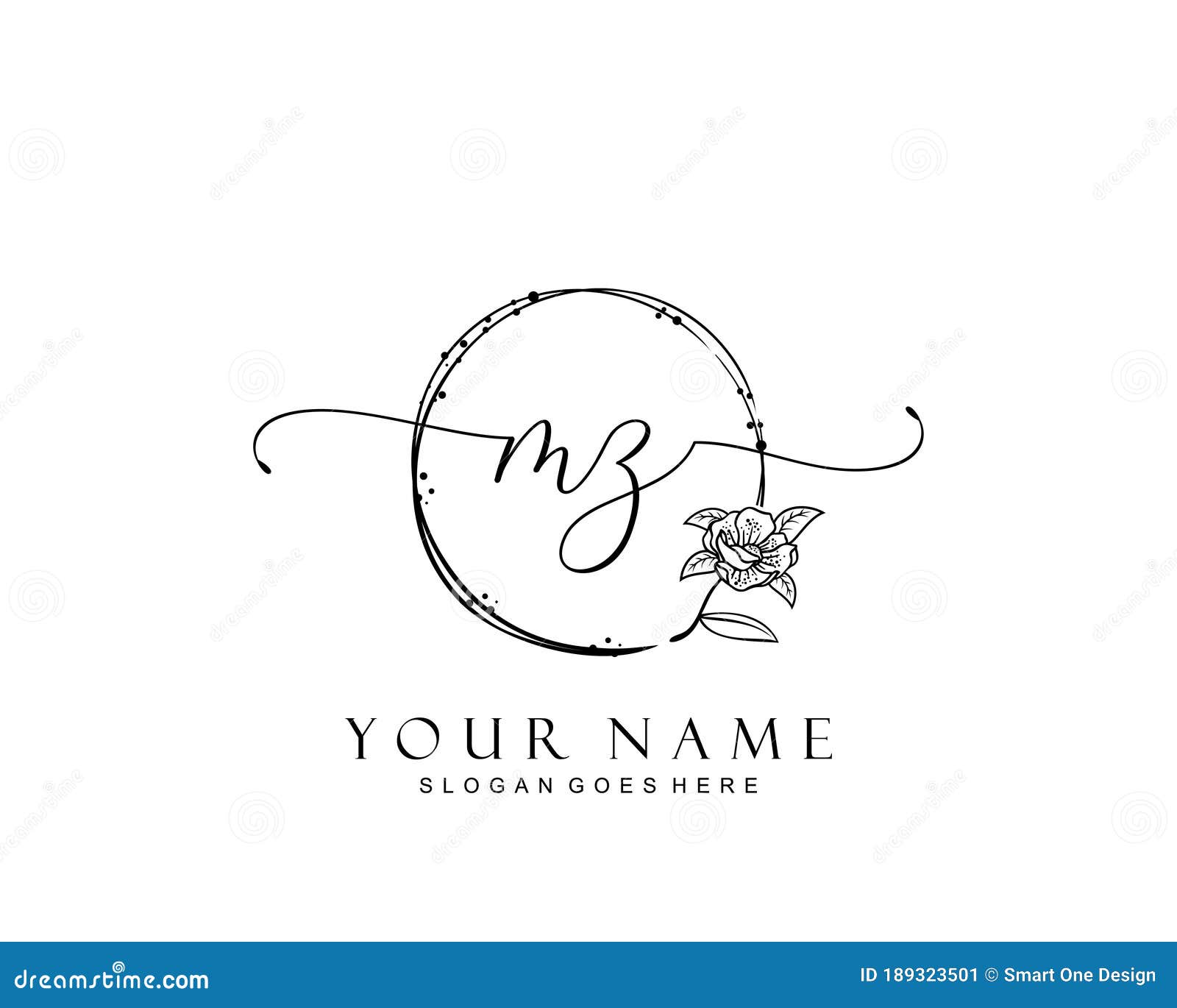 Initial MZ Signature Logo Template Vector Stock Vector - Illustration ...