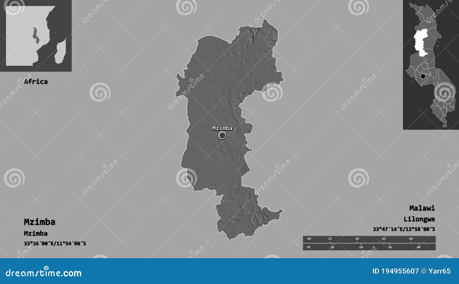 Mzimba, District of Malawi,. Previews. Bilevel Stock Illustration ...