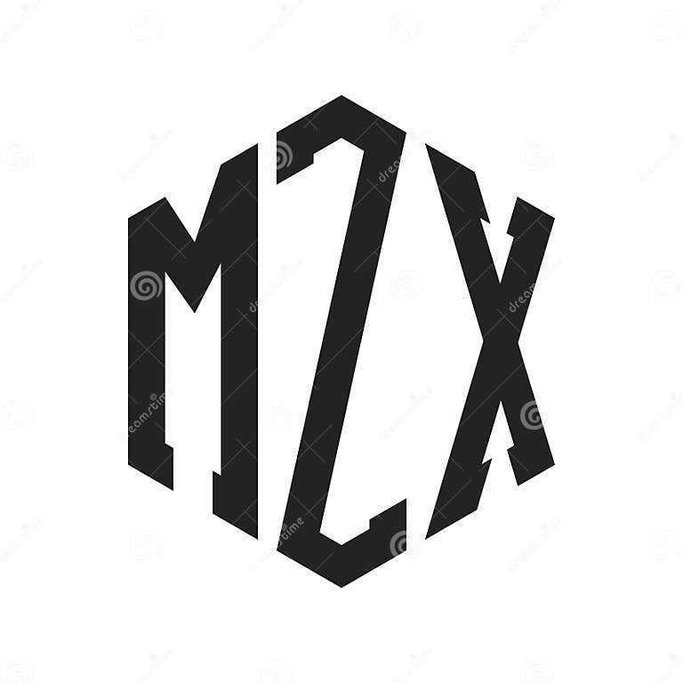 MZX Logo Design. Initial Letter MZX Monogram Logo Using Hexagon Shape ...