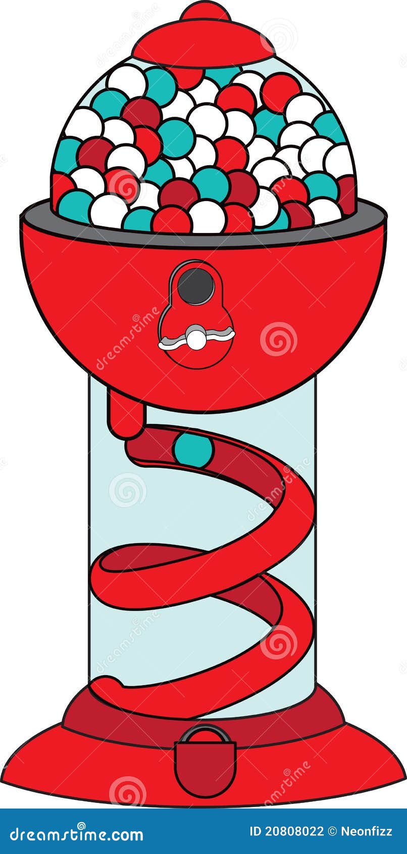 Máquina Expendedora De Gumball De La Vendimia Ilustración del Vector ... Máquina Expendedora De Gumball De La Vendimia Ilustración del Vector ...