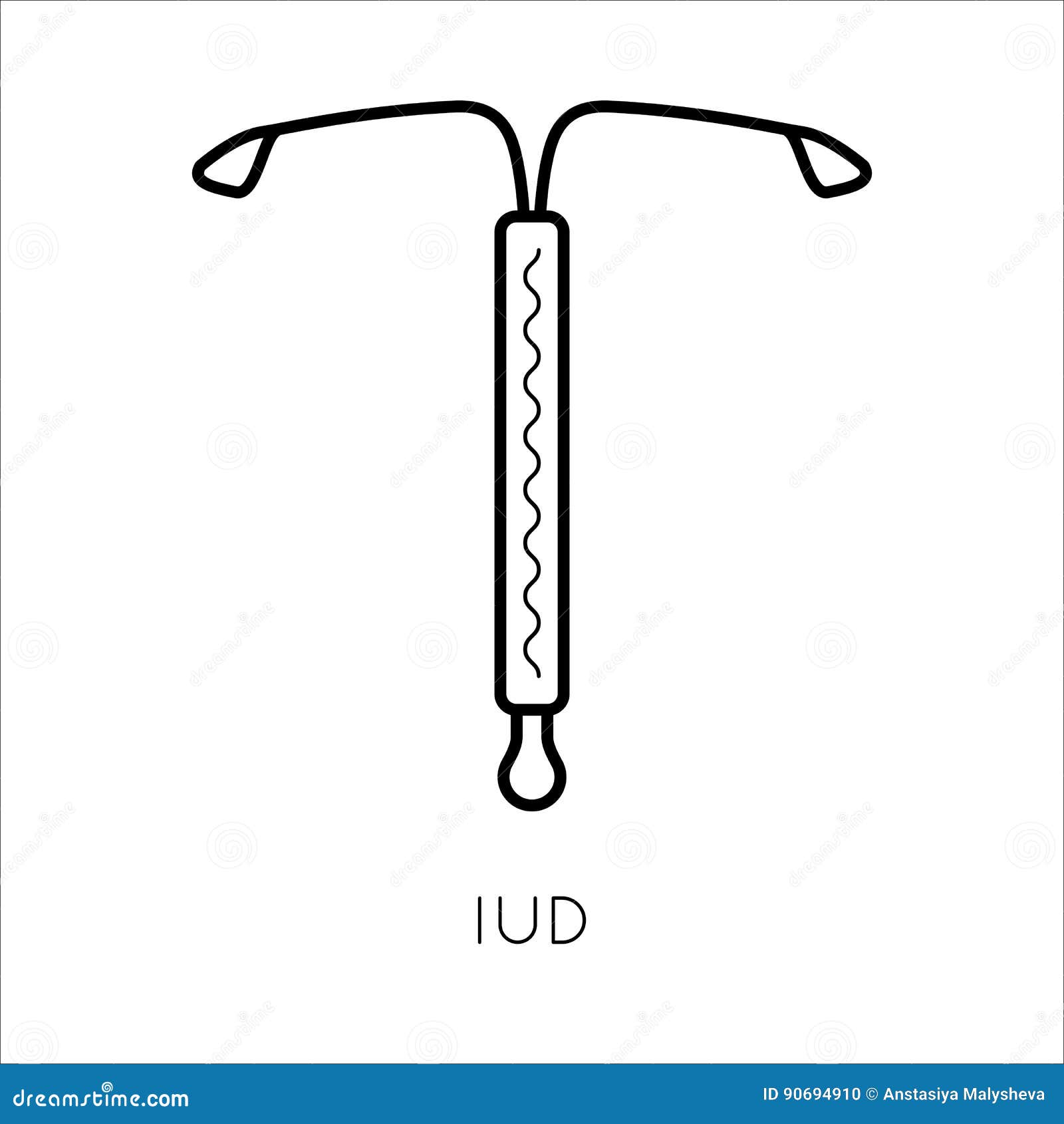 Método De Los Contraceptivos Diu Dispositivo Intrauterino Médico