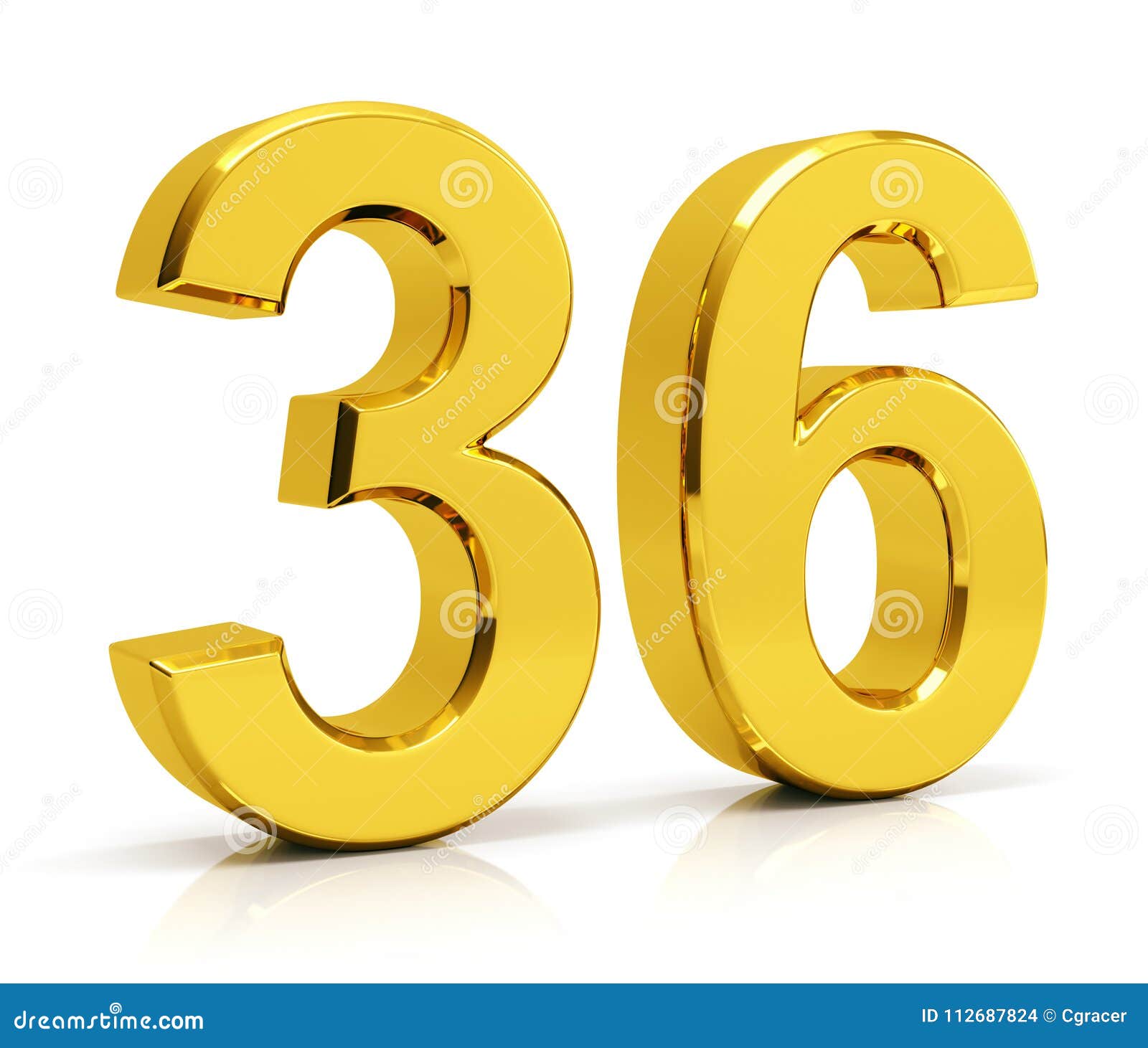 Número 36 stock de ilustración. Ilustración de aislado - 112687824