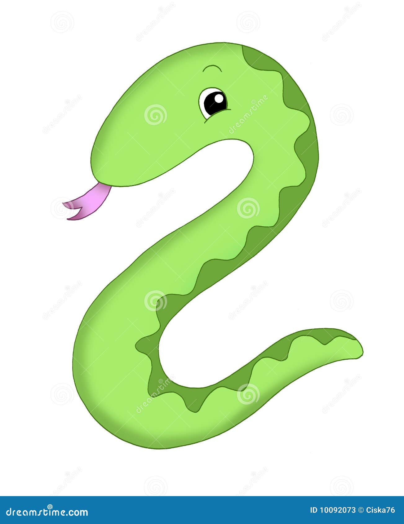 Número 2, la serpiente stock de ilustración. Ilustración de estudio ...