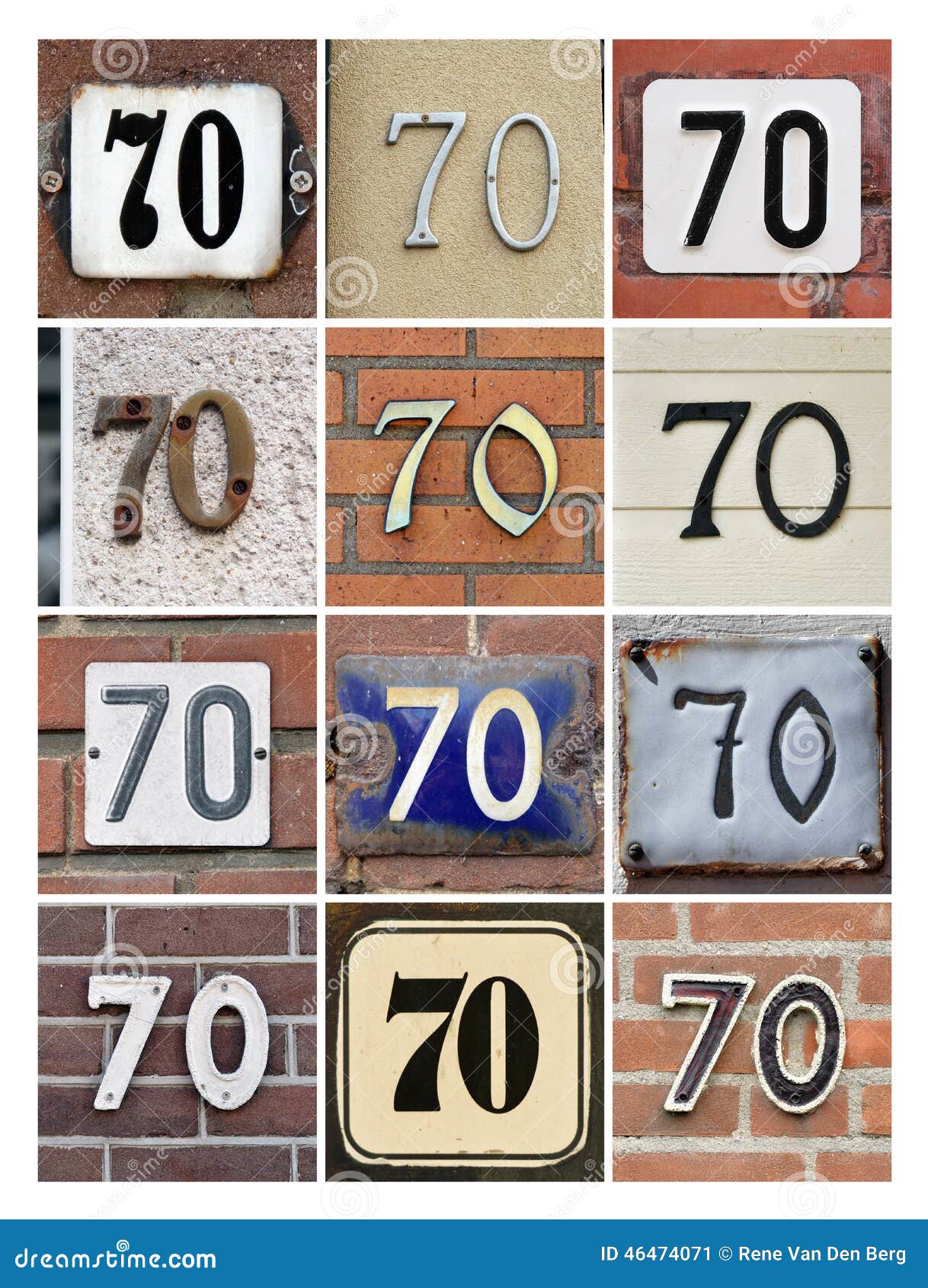 Número 70 imagen de archivo. Imagen de septuagésimo, figura - 46474071