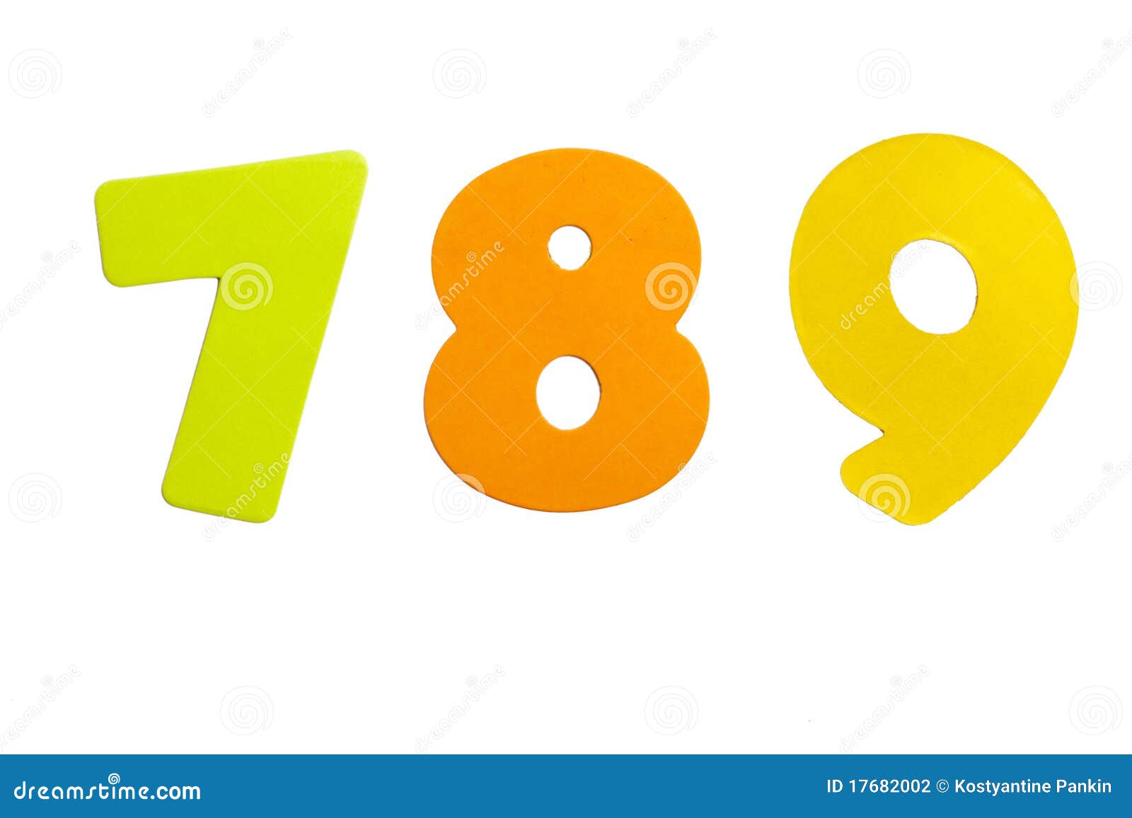 Número 789 foto de archivo. Imagen de papel, etiqueta - 17682002