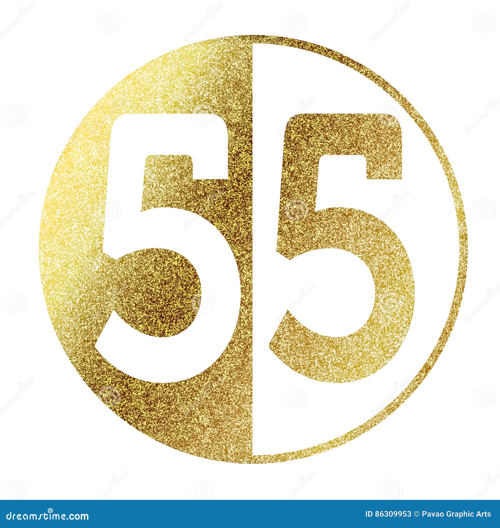 Número 55 ilustración del vector. Ilustración de icono - 86309953
