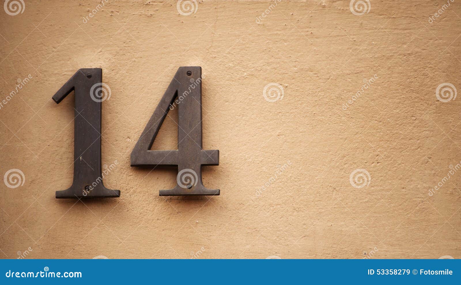 Número catorce imagen de archivo. Imagen de edificio - 53358279