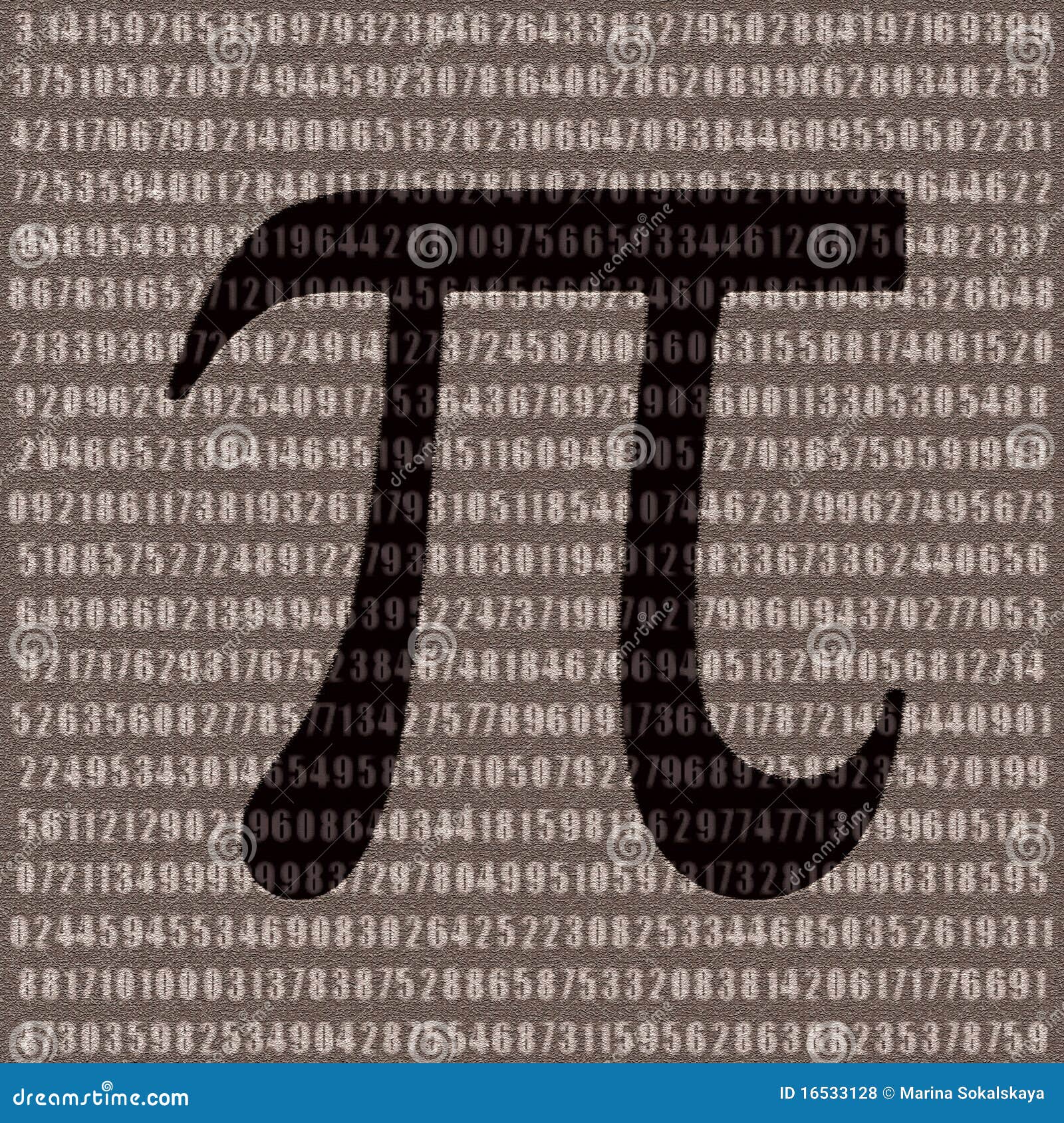 Número del pi stock de ilustración. Ilustración de ordenador - 16533128