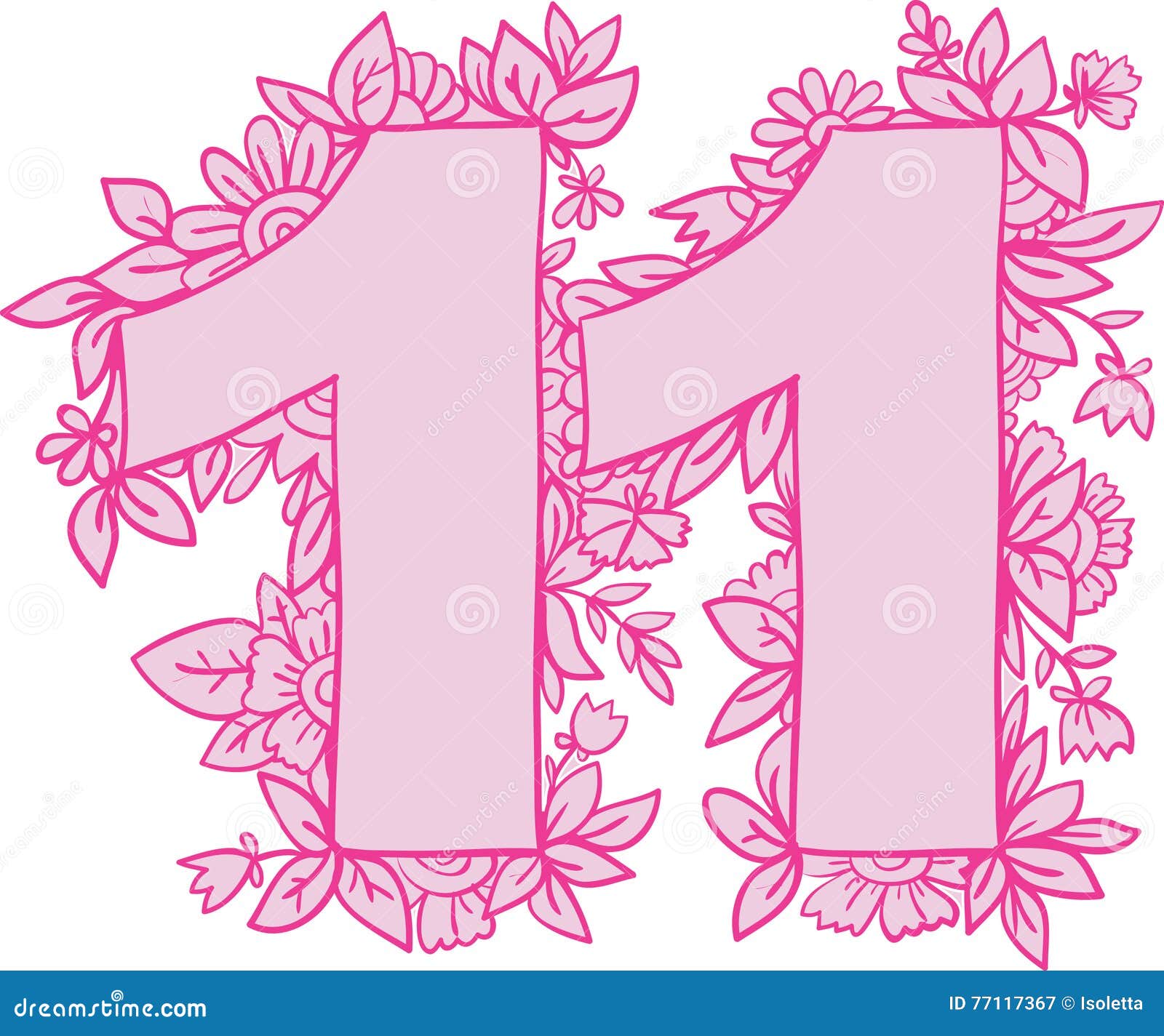 Número 11, Elemento Do Projeto Do Vetor Ilustração do Vetor ...