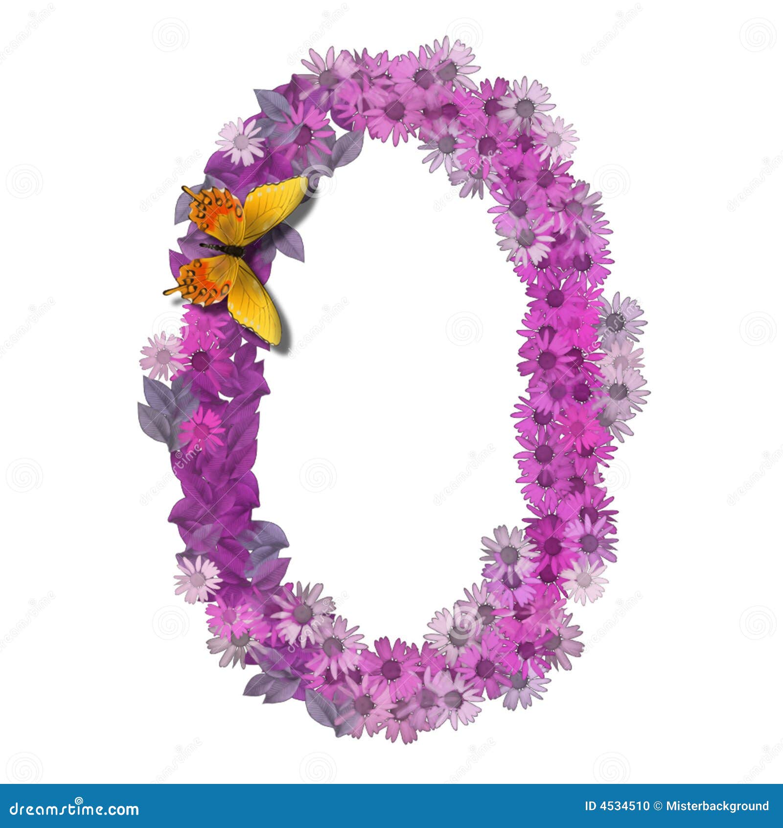 Número o número 0 stock de ilustración. Ilustración de resorte - 4534510