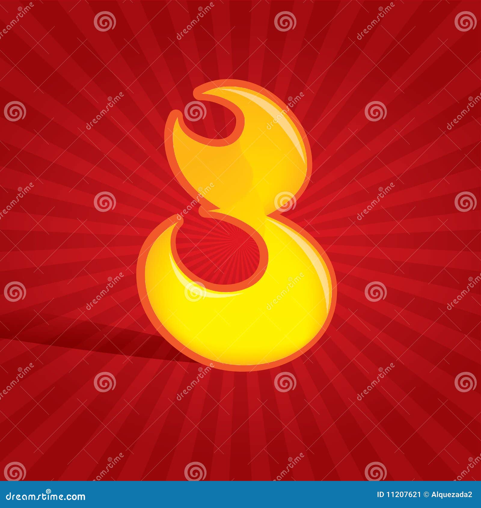 Número oito ilustração stock. Ilustração de ferro, projeto - 11207621