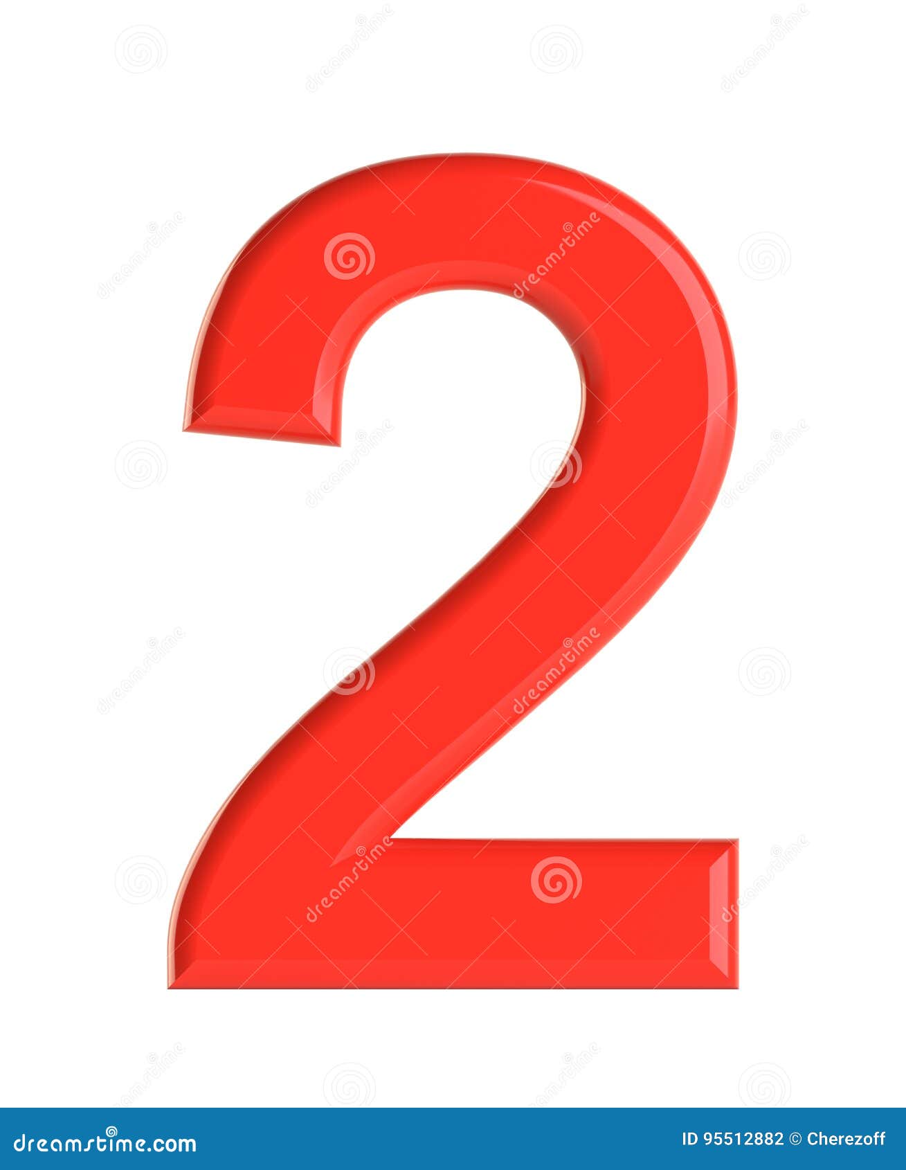 Número rojo ilustración 3D stock de ilustración. Ilustración de ...