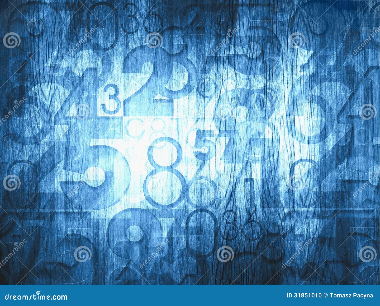 Números Abstractos Azul Marino Stock de ilustración - Ilustración de ...