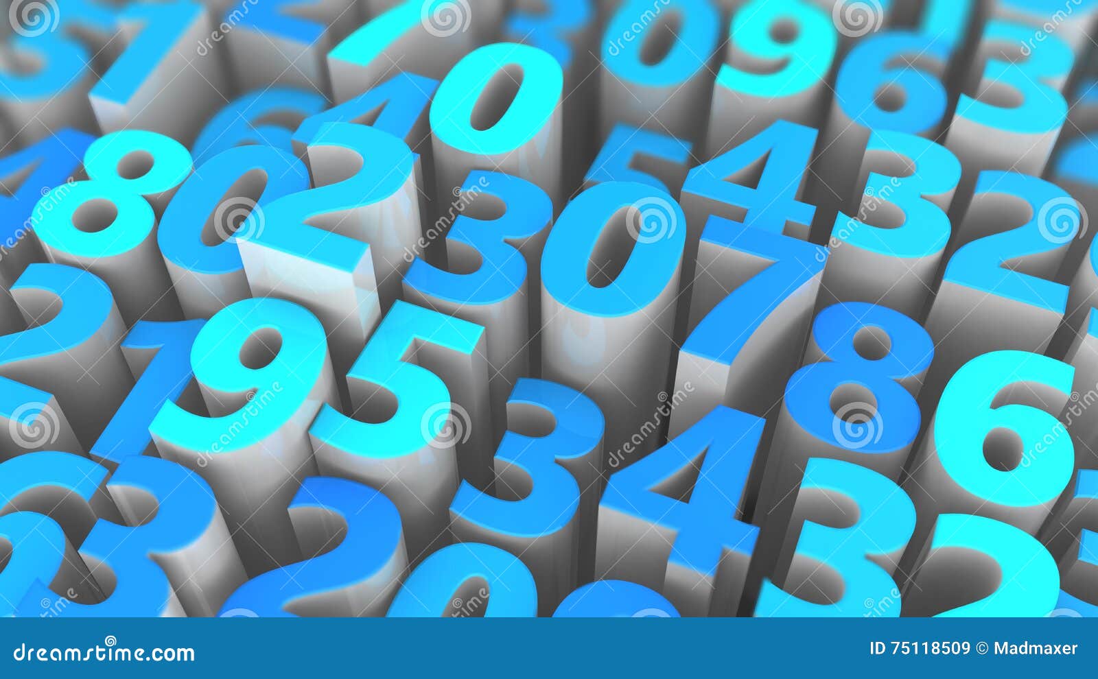 Números al azar stock de ilustración. Ilustración de caos - 75118509