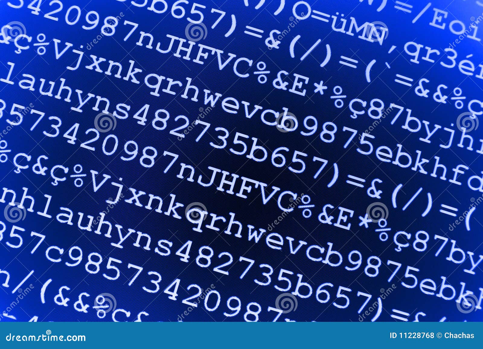 Números Al Azar Y Caracteres Stock de ilustración - Ilustración de ...