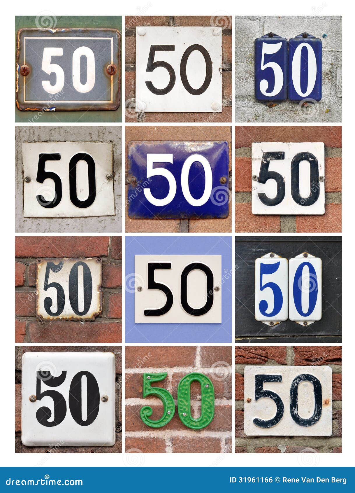 Números cincuenta foto de archivo. Imagen de objeto, calle - 31961166