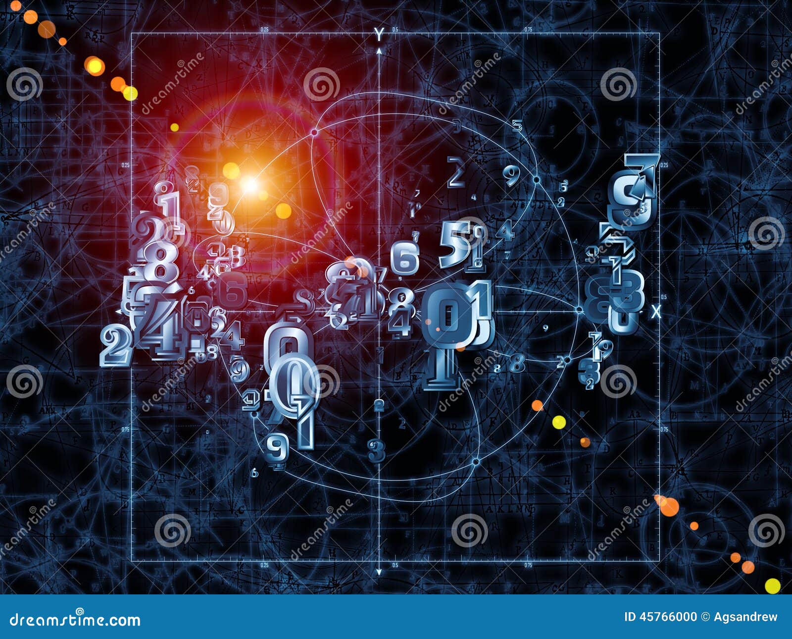Números de geometría foto de archivo. Imagen de elemento - 45766000