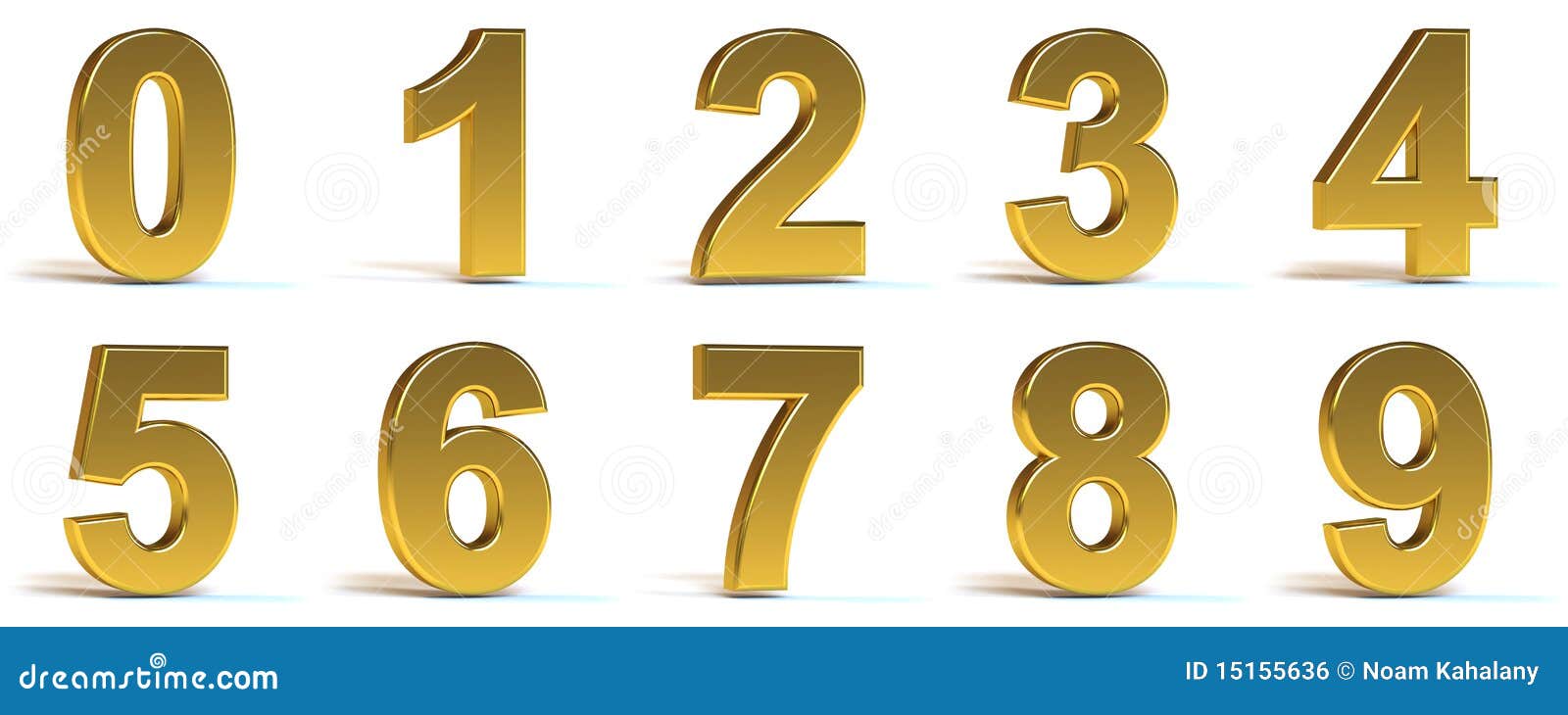 Números de oro stock de ilustración. Ilustración de nueve - 15155636