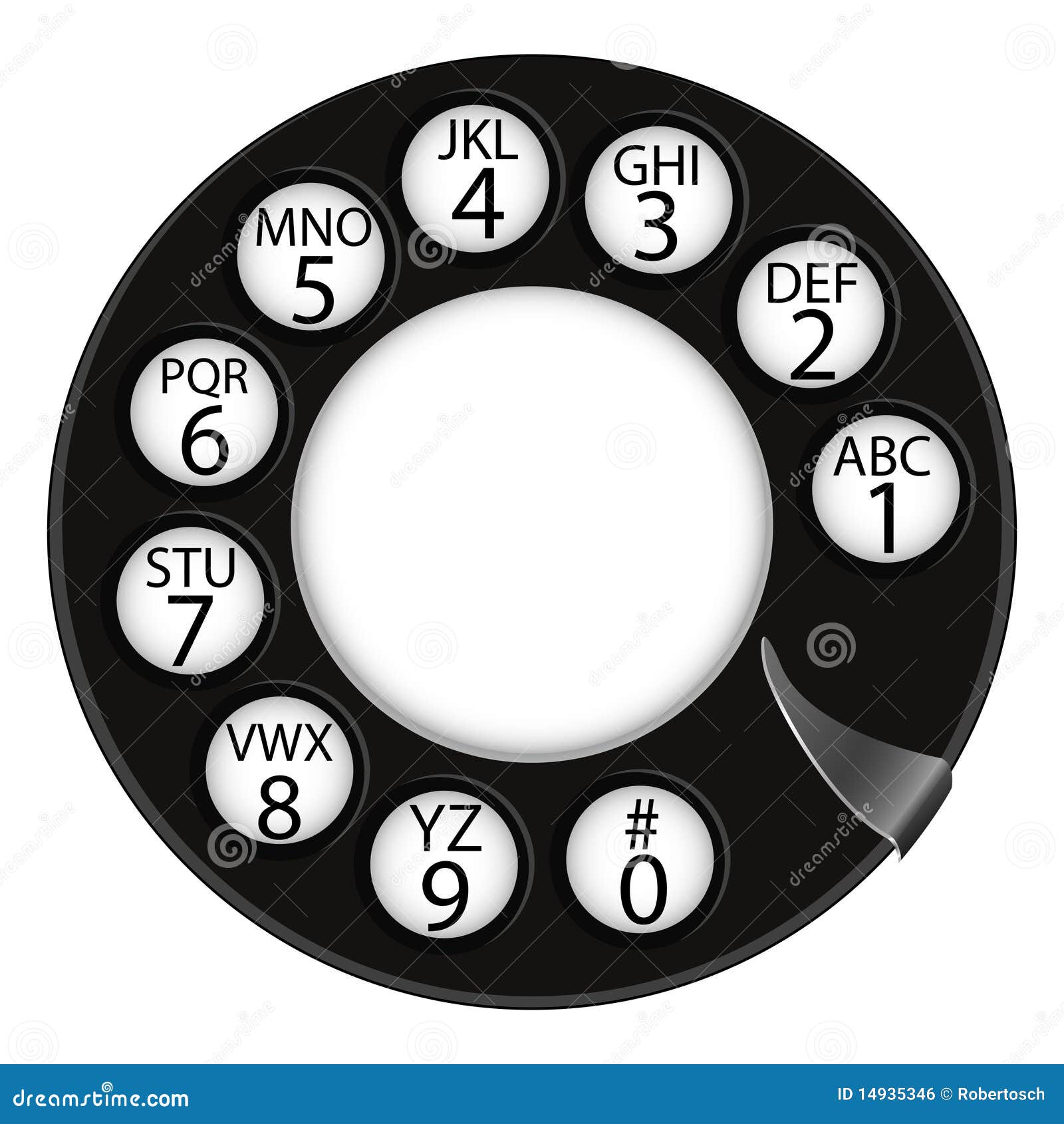 Números de teléfono ilustración del vector. Ilustración de disco - 14935346