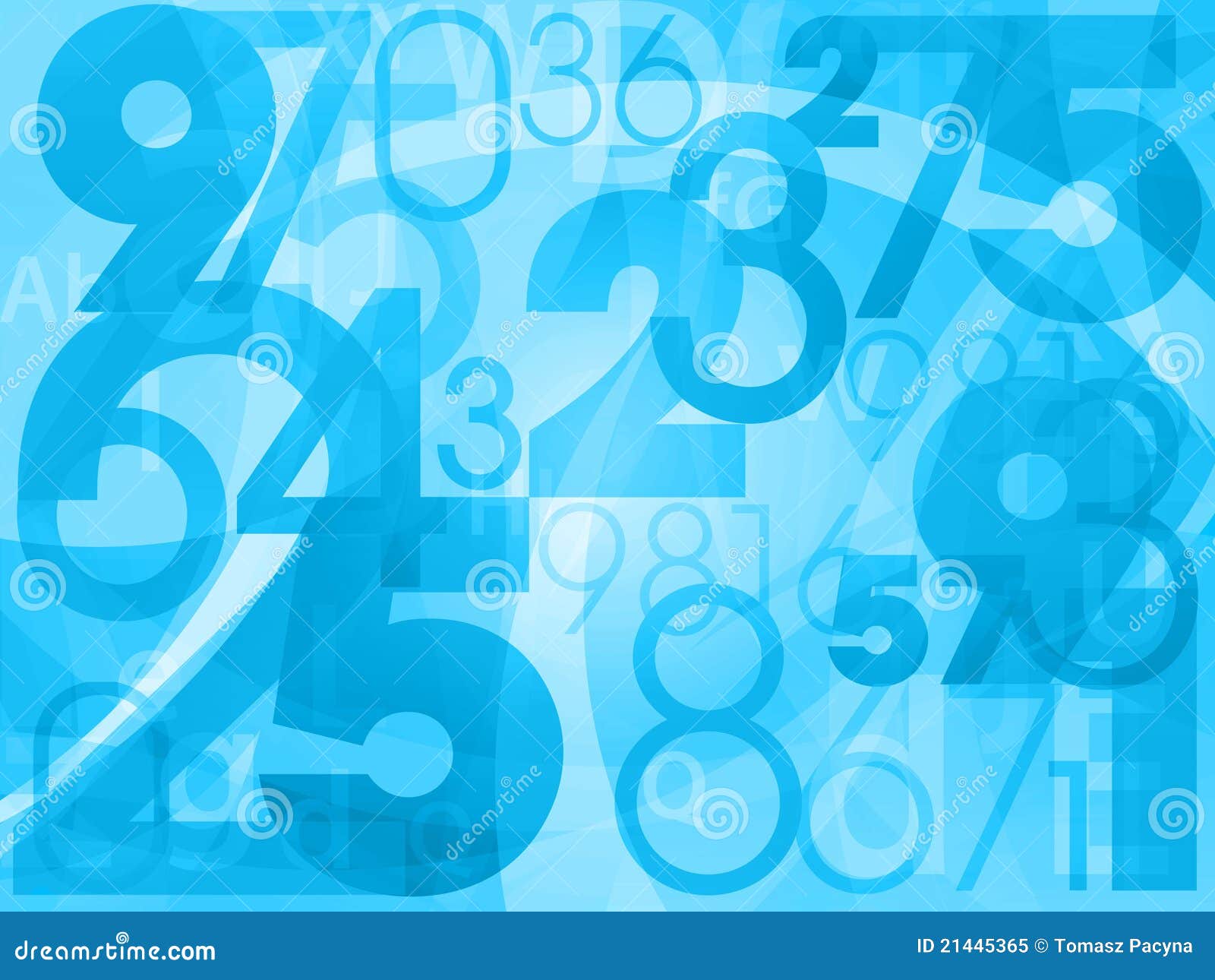 Números del fondo stock de ilustración. Ilustración de azul - 21445365