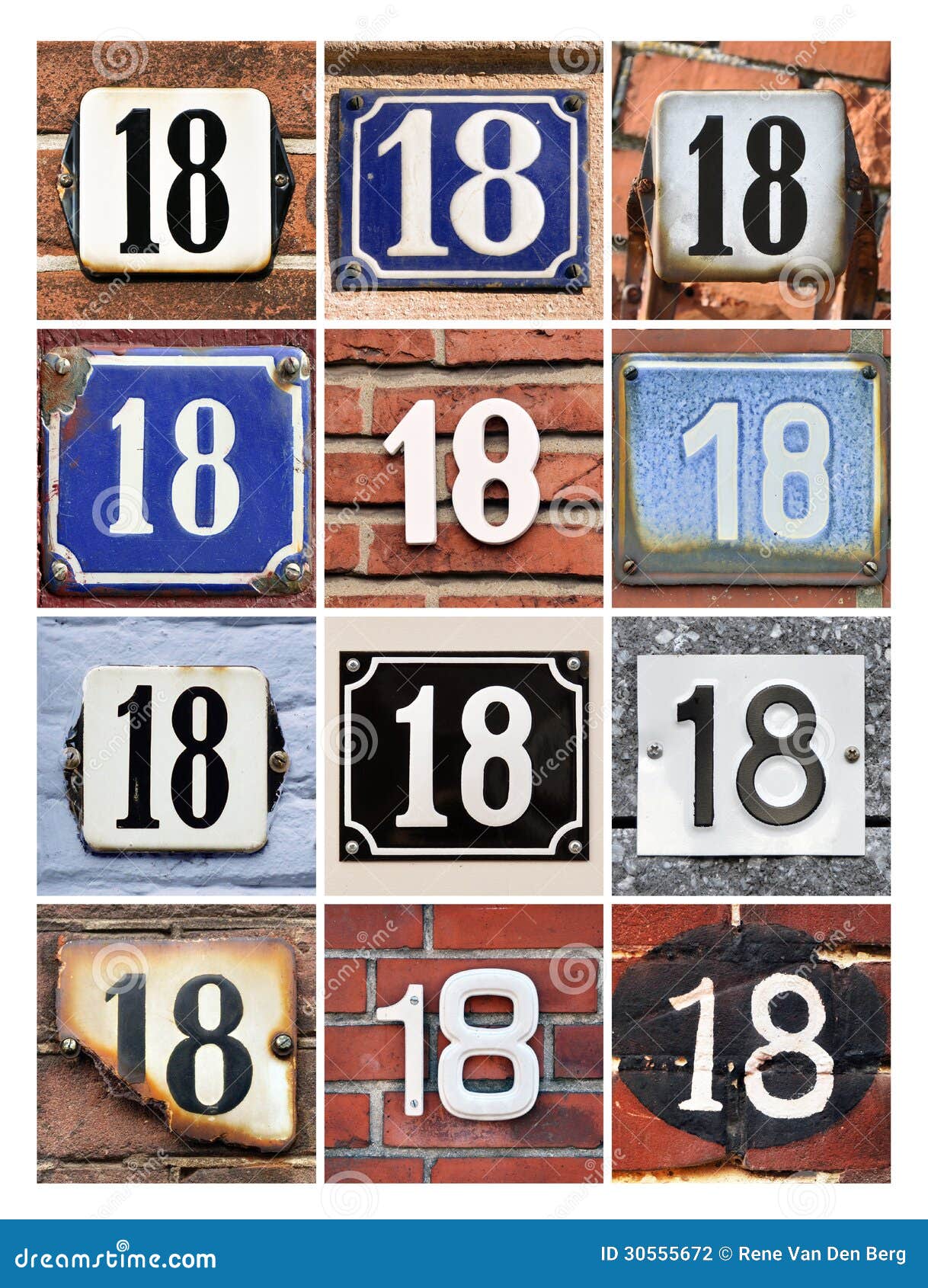 Números dezoito foto de stock. Imagem de quadrado, mensagem - 30555672