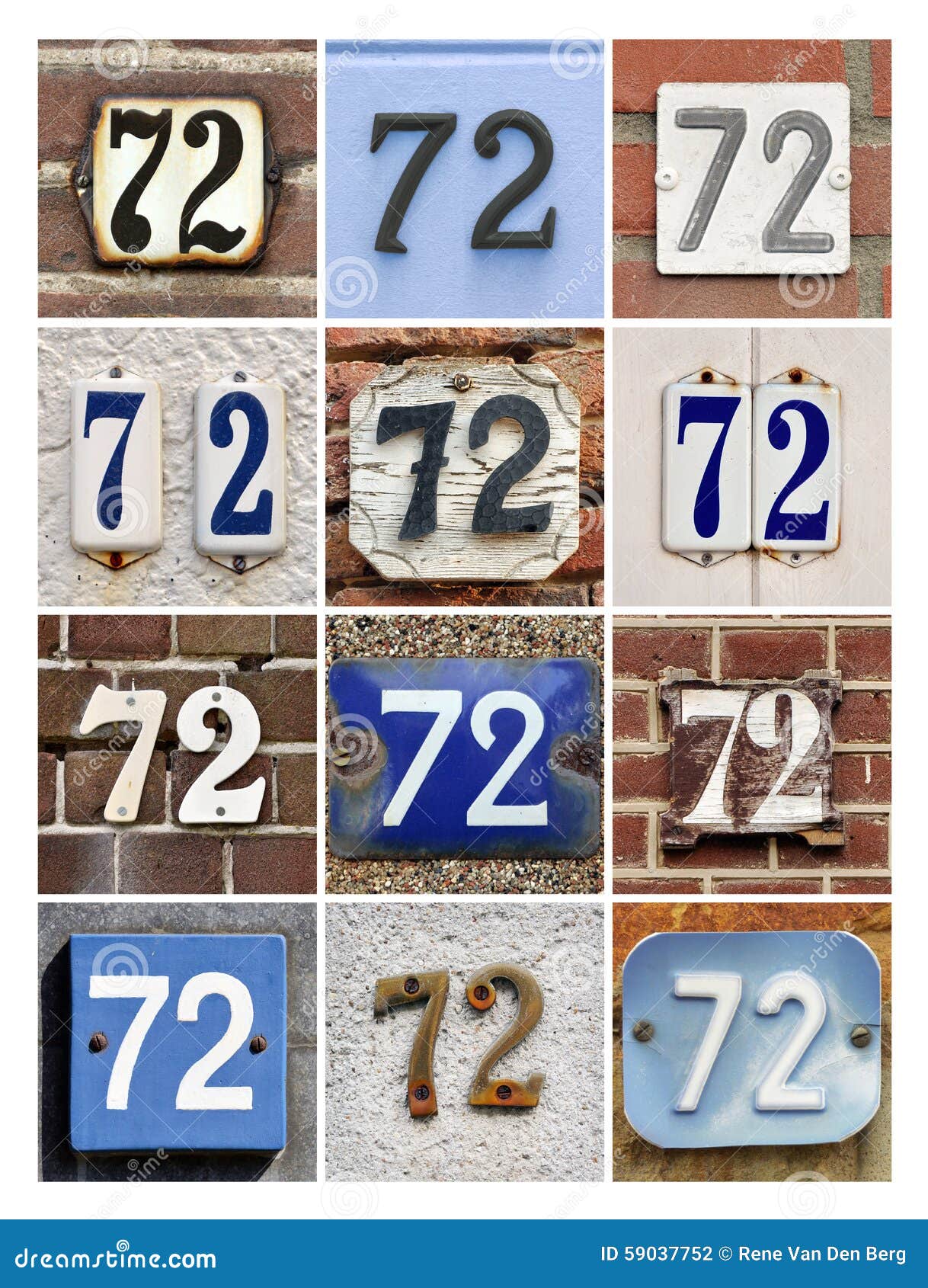 Números setenta y dos foto de archivo. Imagen de color - 59037752