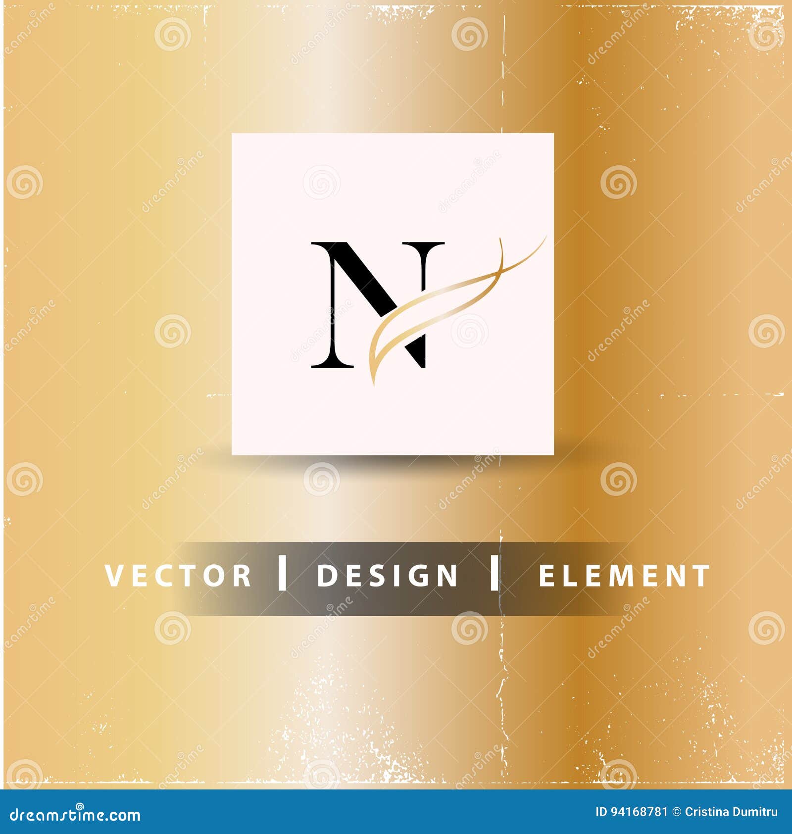 N-bokstav Logo Design Concept Vektor Illustrationer - Illustration av ...