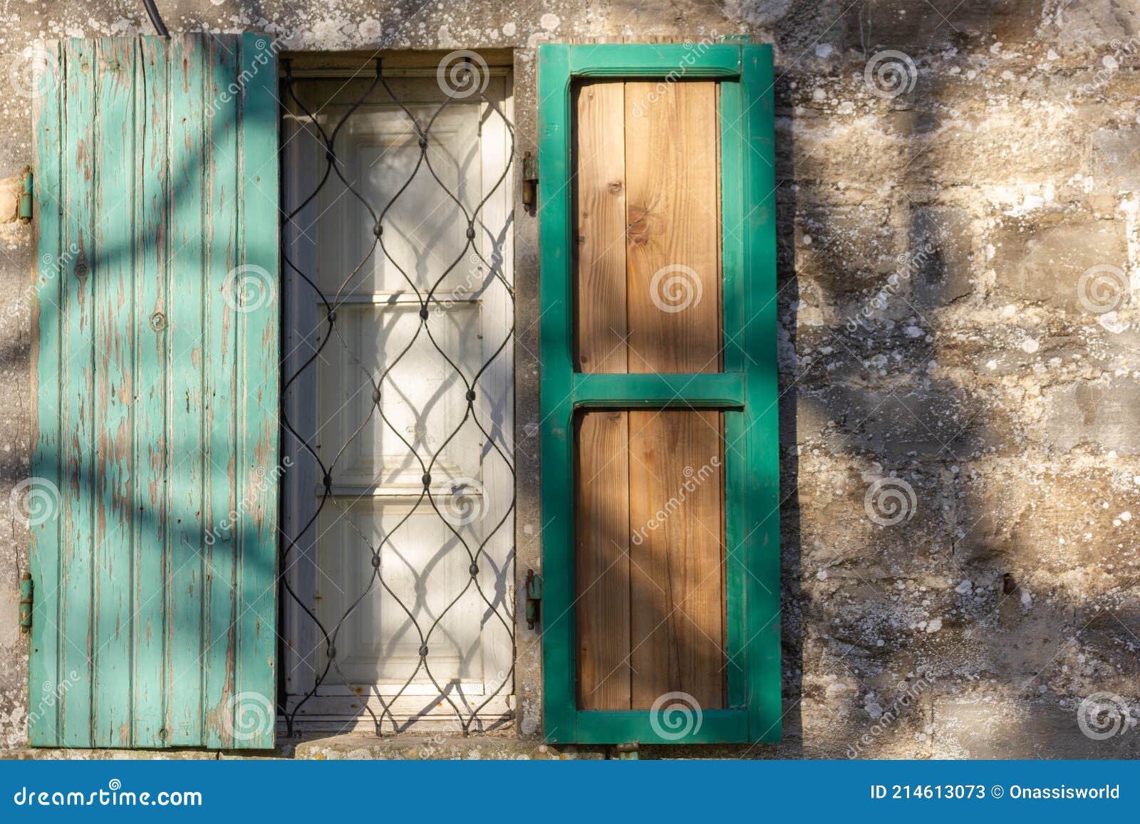N European Classic Window Frame and Shutters Stock Image - Image of ...