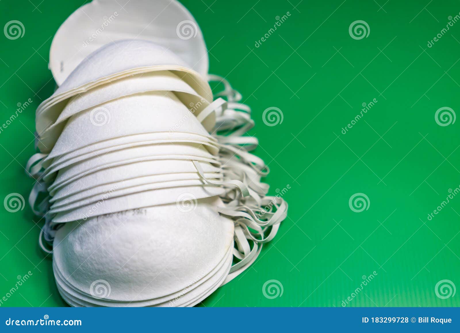 N95 Face Masks on a Green Background. Multiple Stocks of N95 Face Masks ...