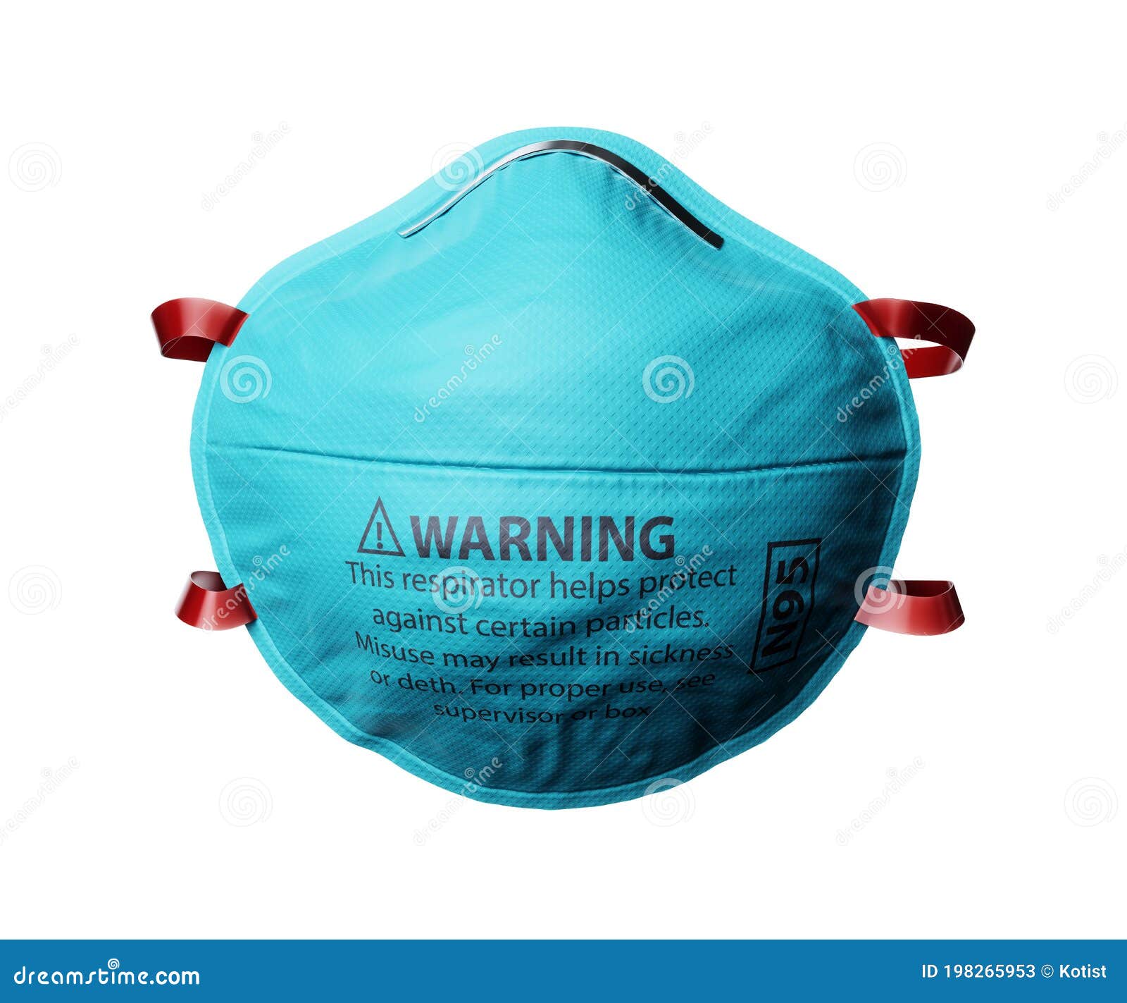 N95 filtering face mask stock illustration. Illustration of infection ...