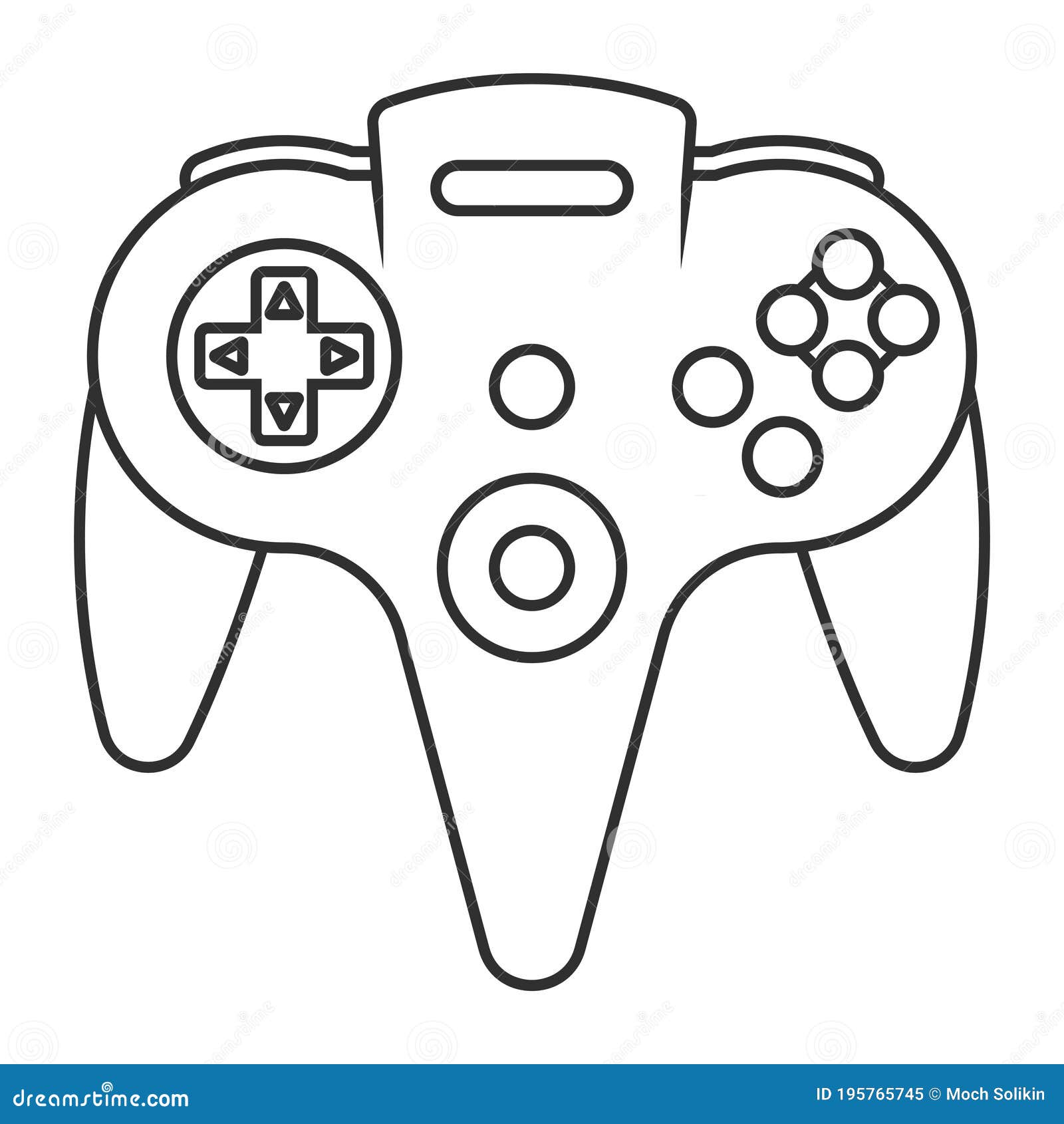 N64 Controller Vector